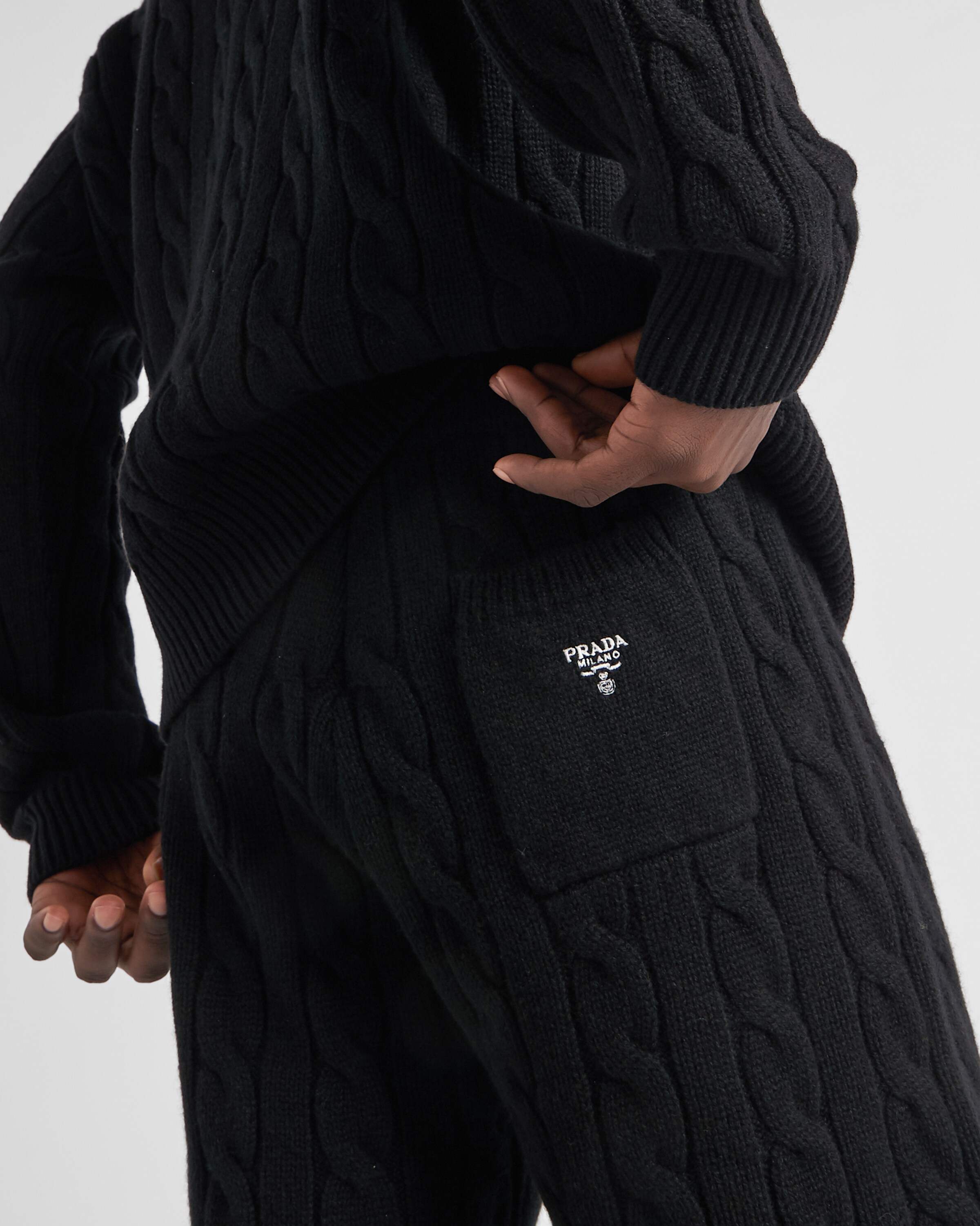 Black Cashmere shorts | Prada