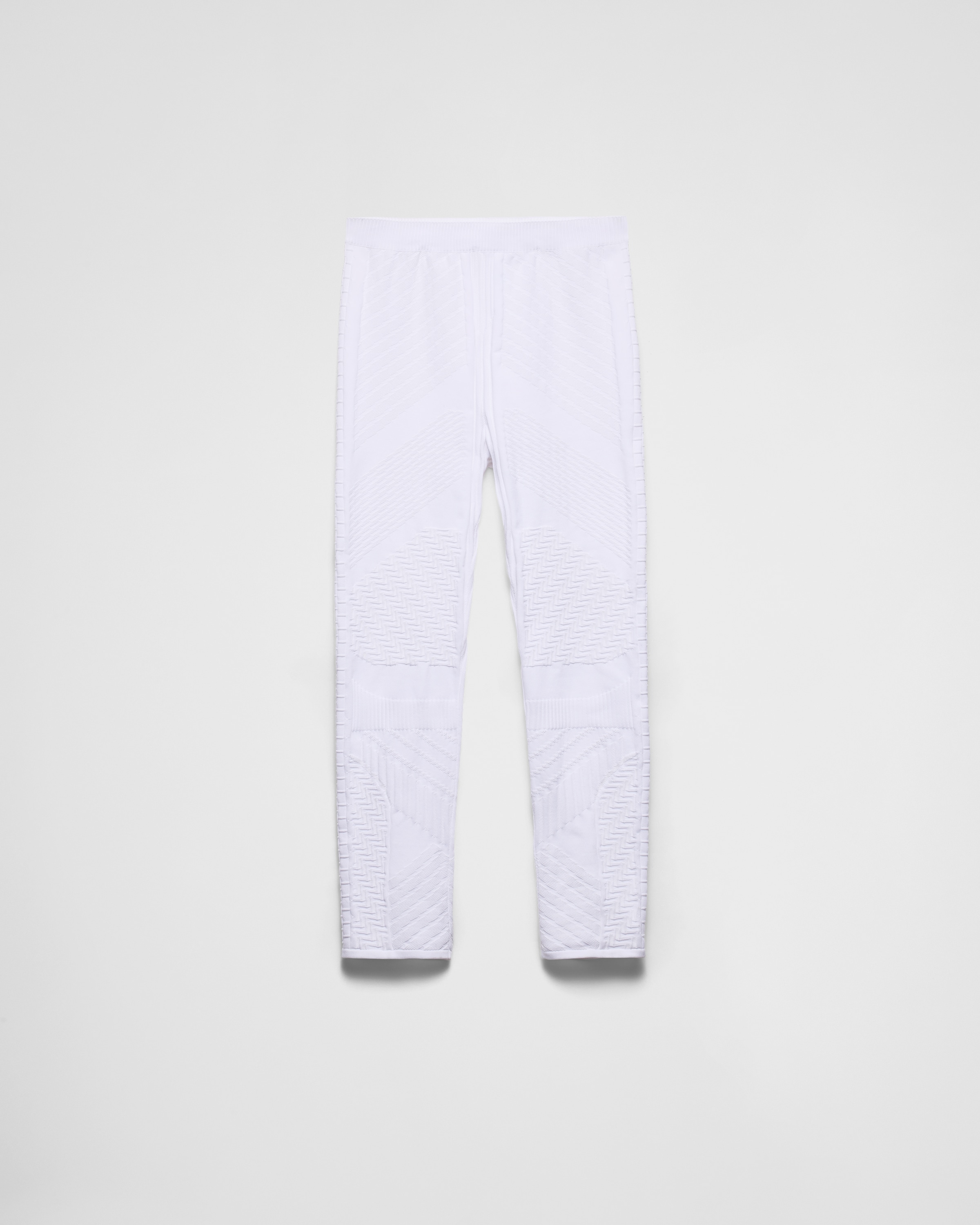 White Technical Fabric Pants | PRADA