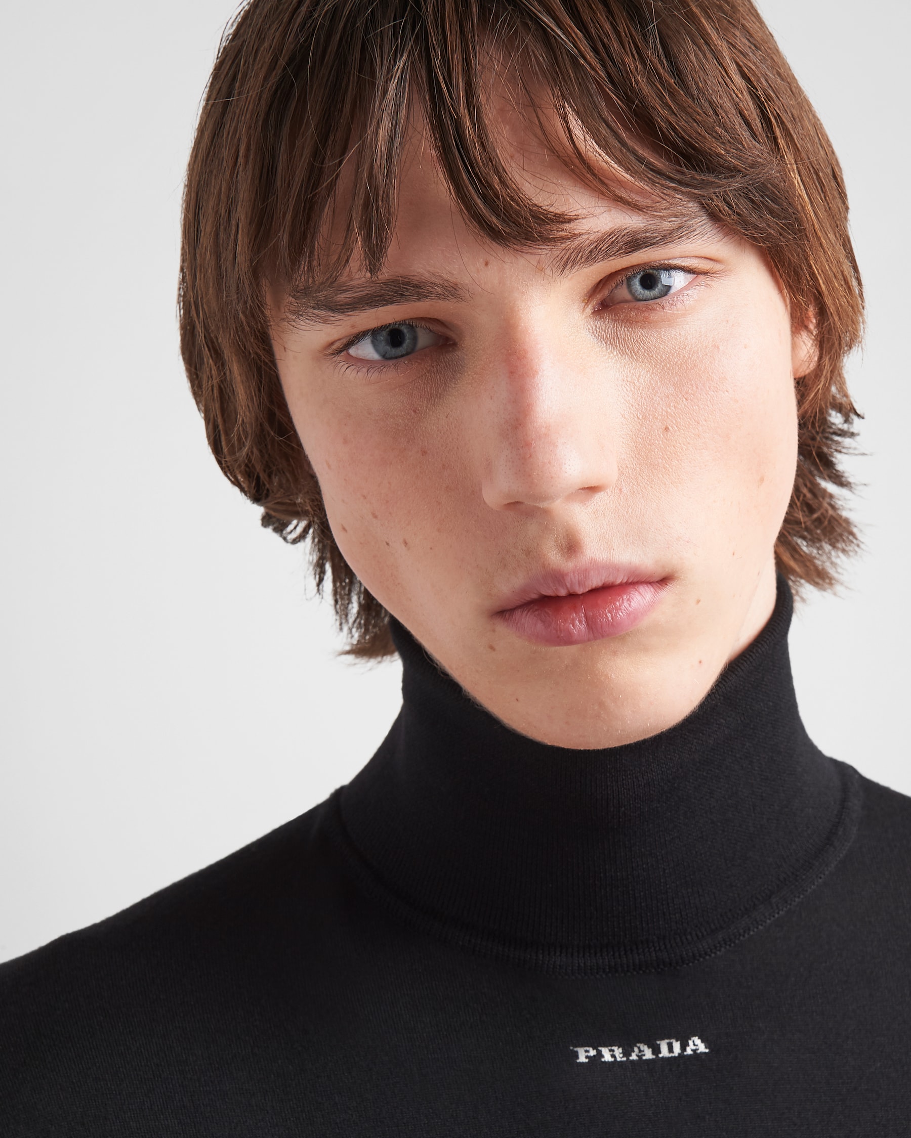 Black Superfine Turtleneck Sweater | PRADA