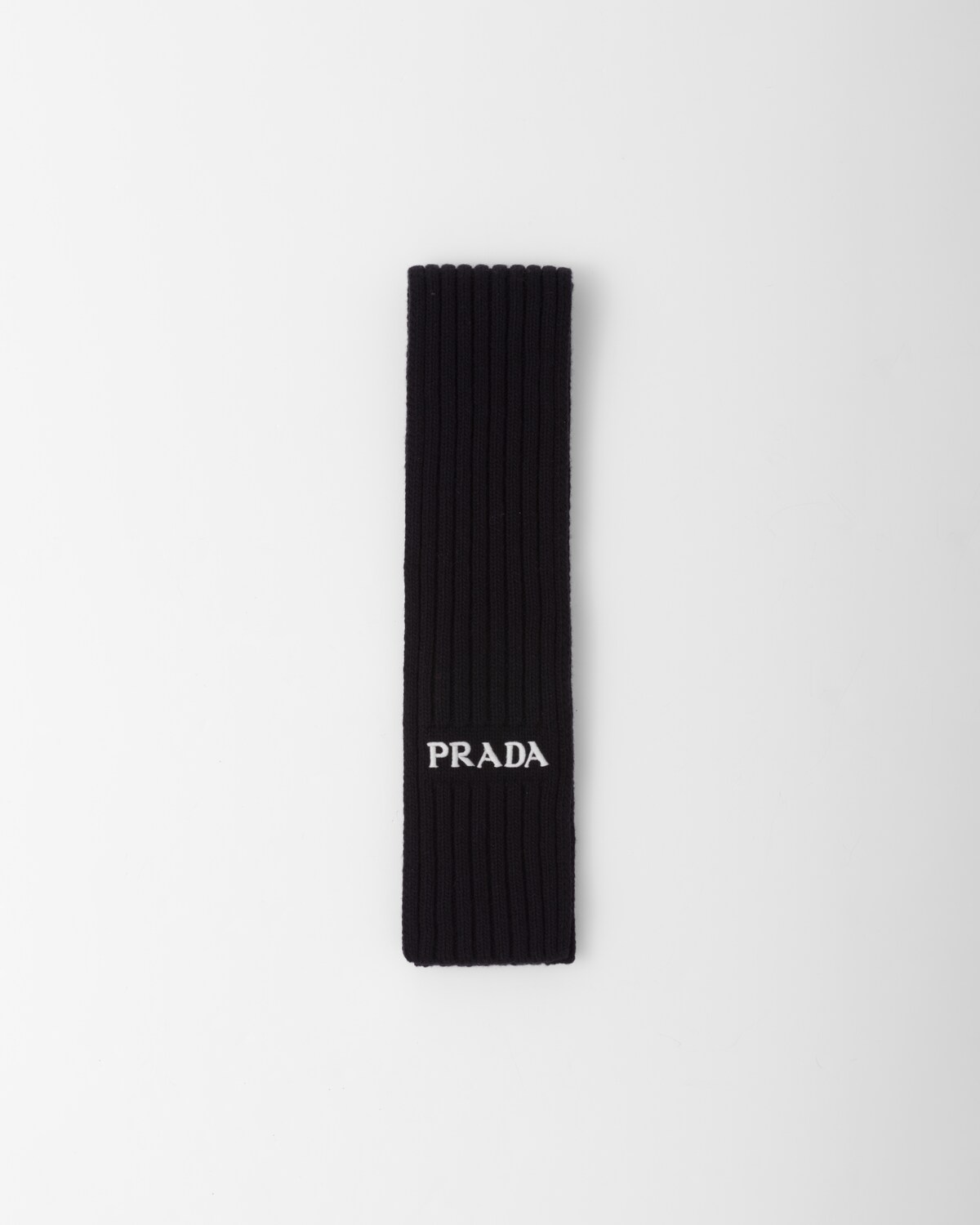 Black Cashmere And Wool Scarf | PRADA