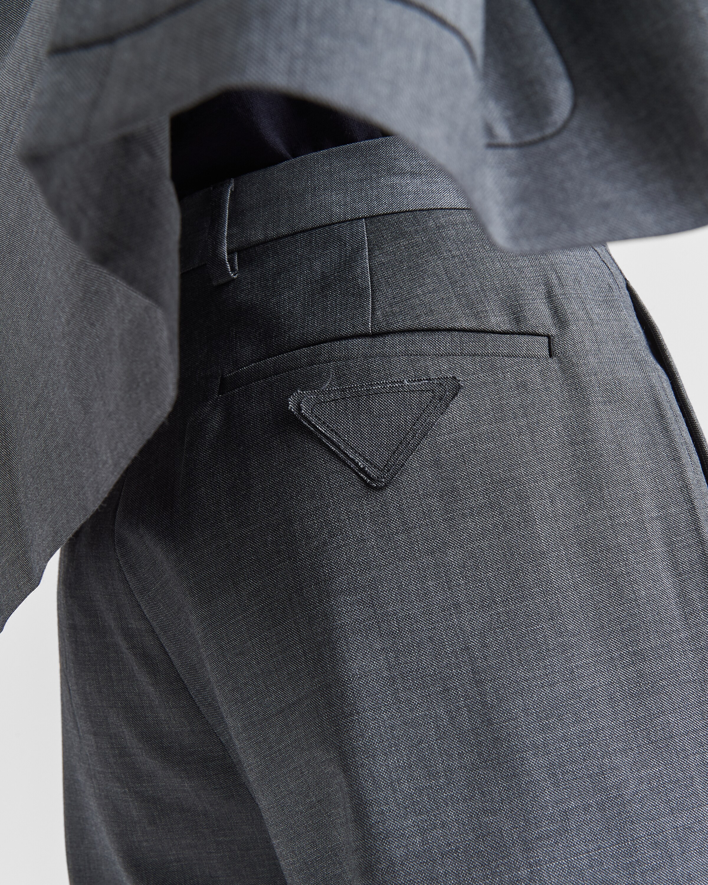 Slate Gray Wool pants | Prada