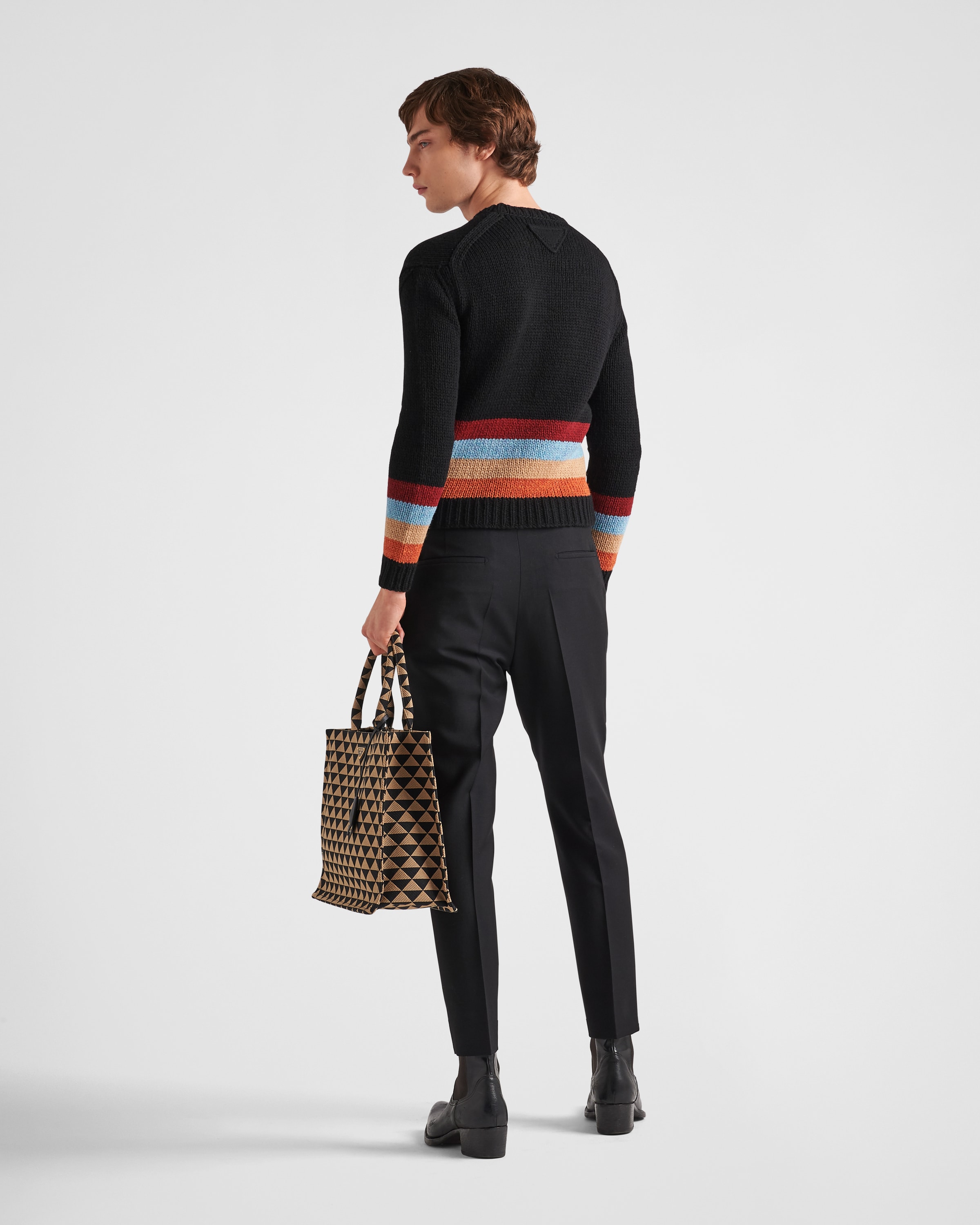 Black Mohair wool pants | Prada