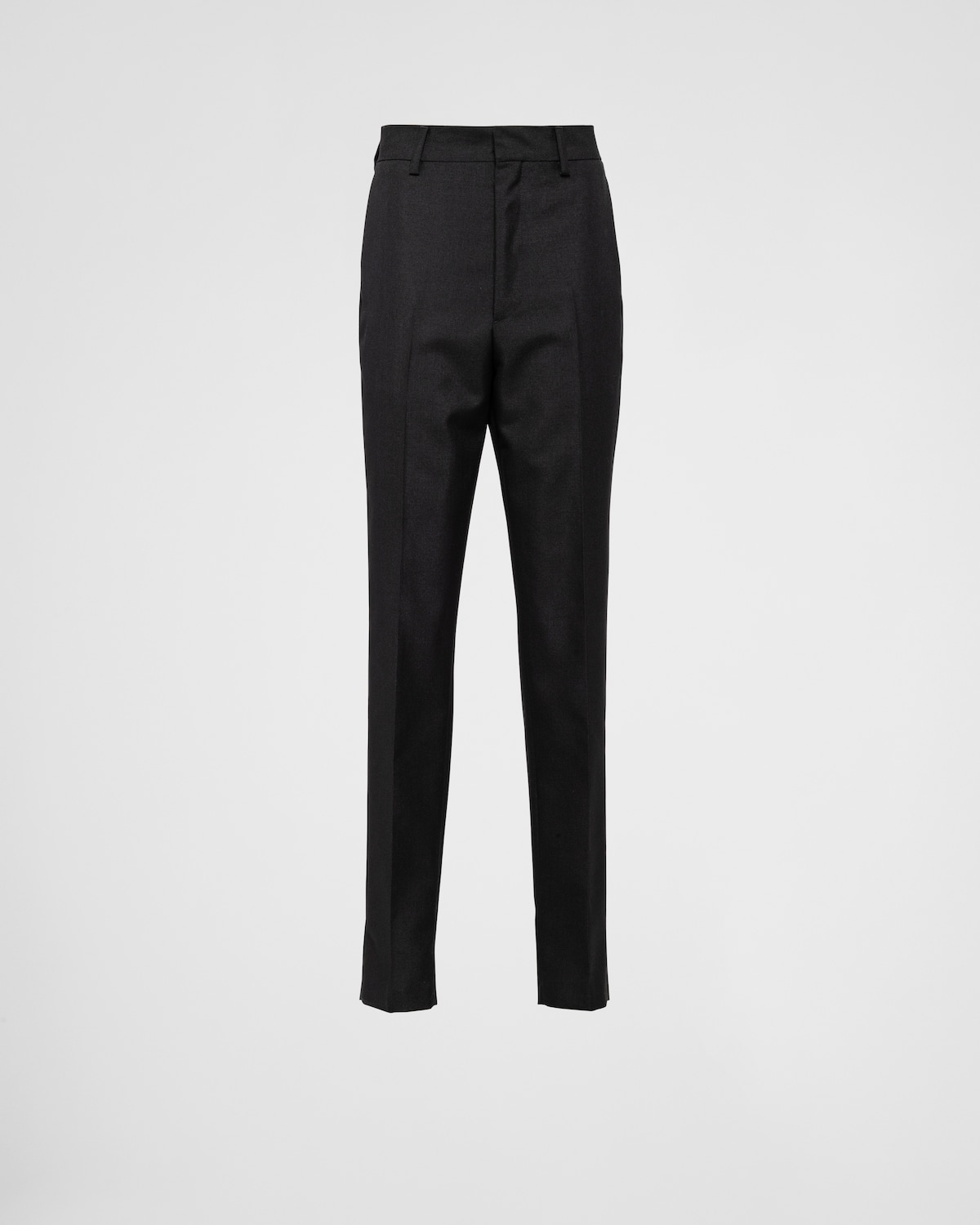 Black Wool And Mohair Pants | PRADA