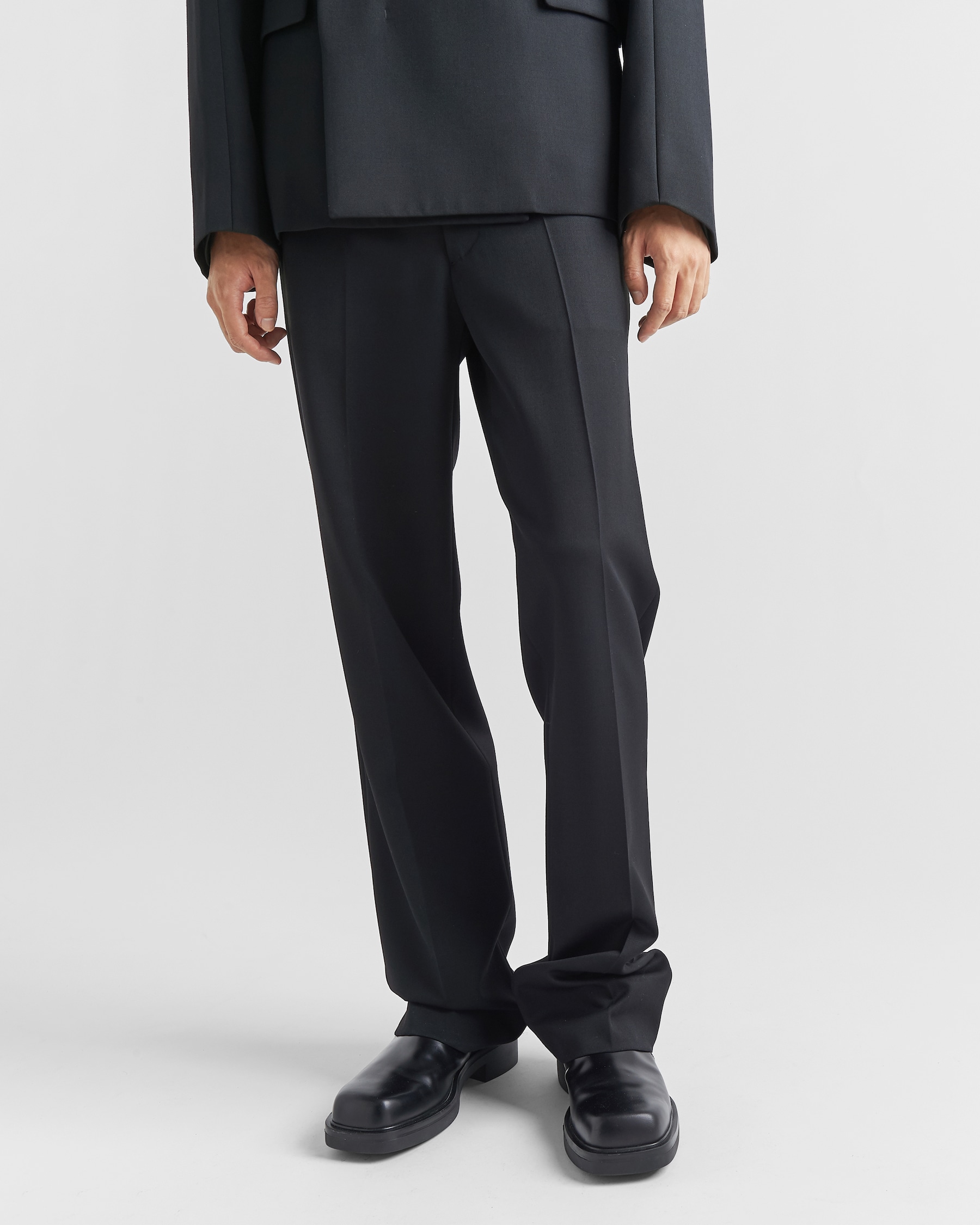 Black Wool Pants | PRADA