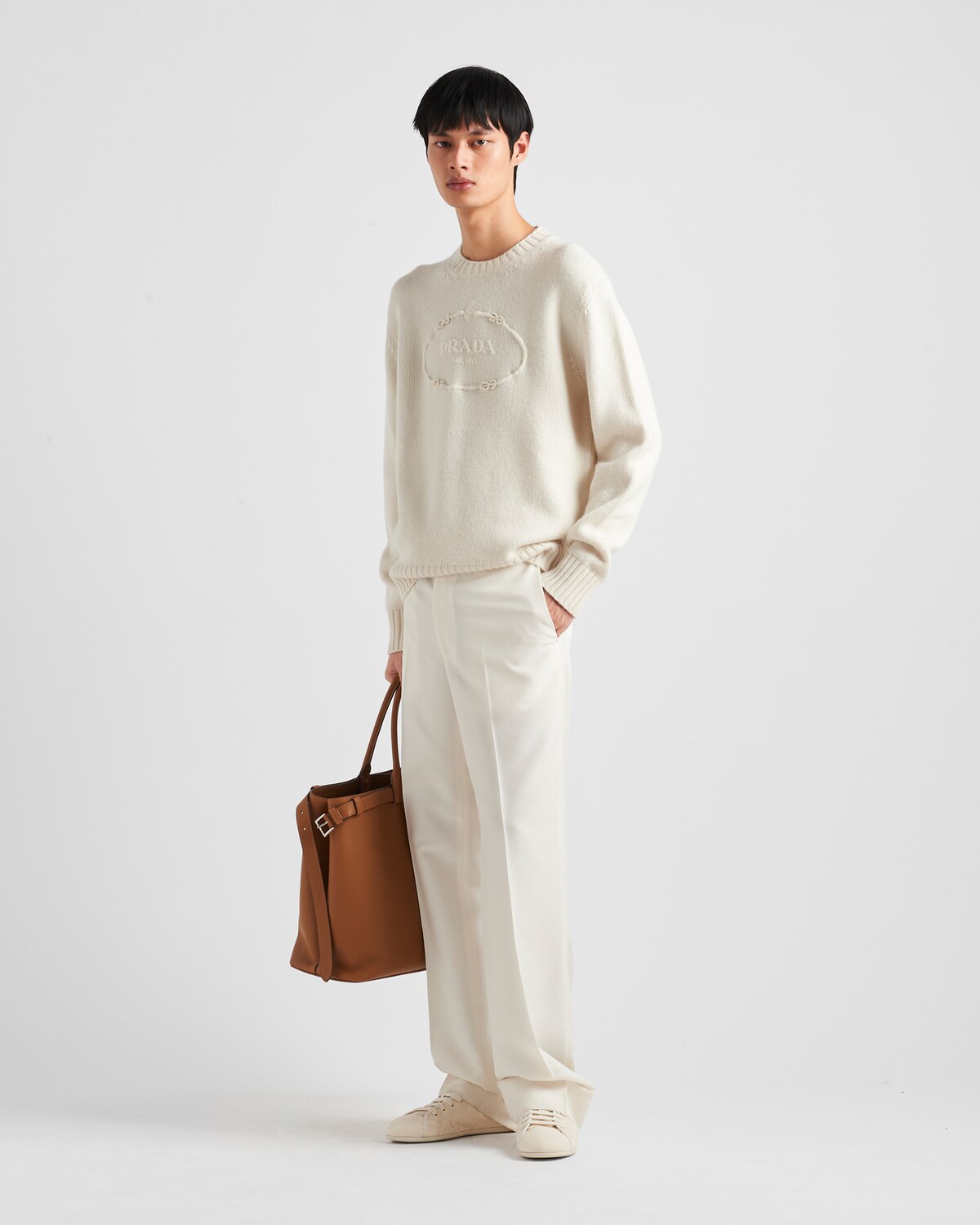 Natural Silk Pants | PRADA
