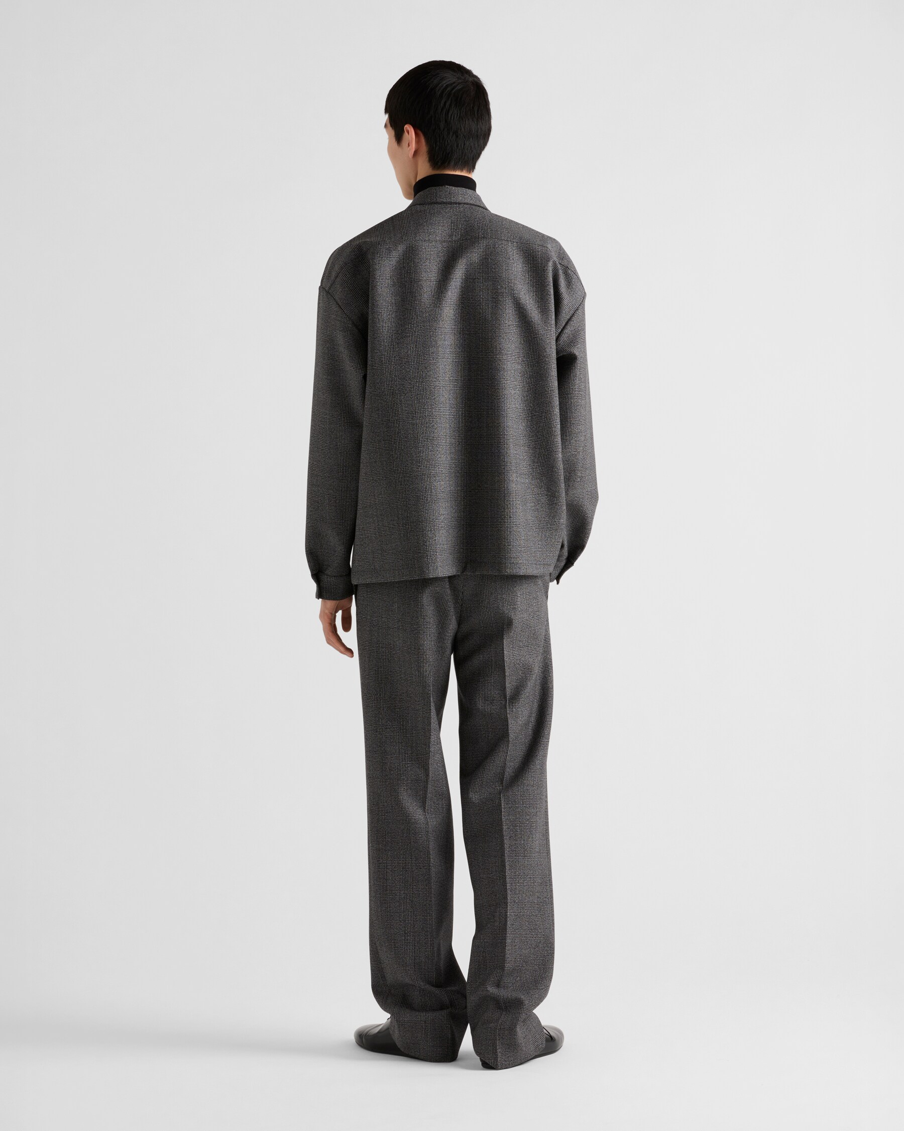 Slate Gray Wool Pants | PRADA