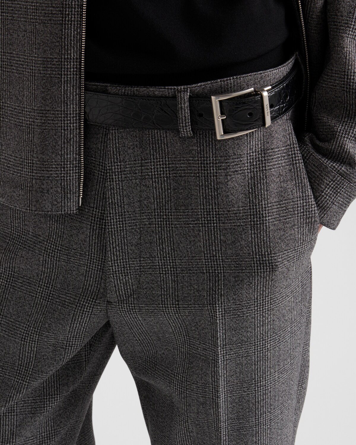 Slate Gray Wool Pants | PRADA
