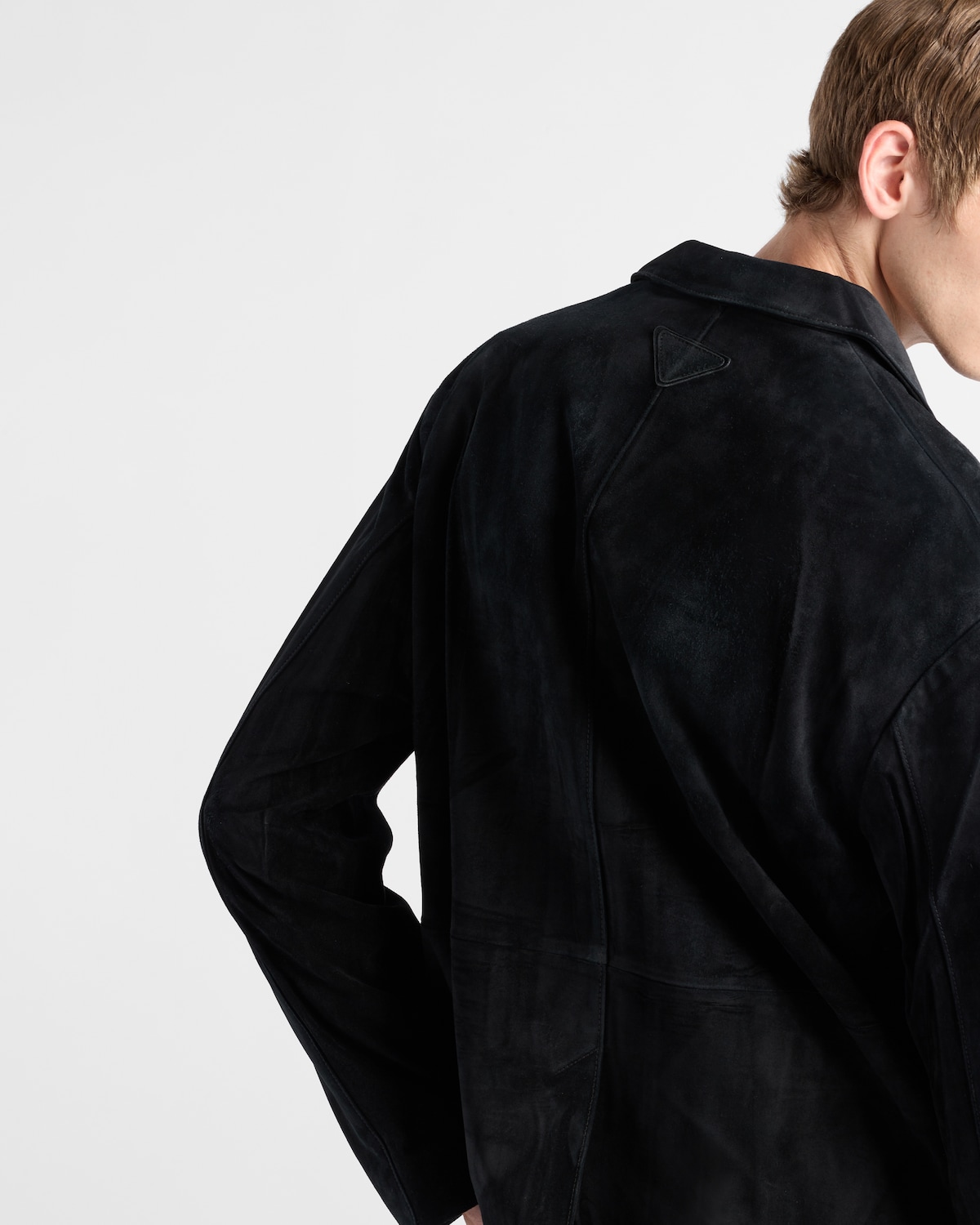 Black Suede Calfskin Jacket | PRADA - United States