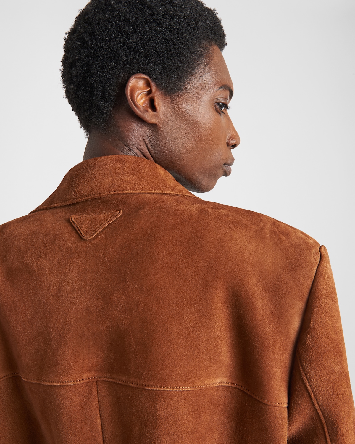 Oak Suede Coat | PRADA