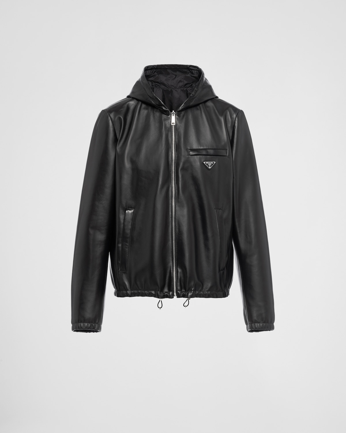 Black Reversible Nappa And Re-nylon Blouson Jacket | PRADA