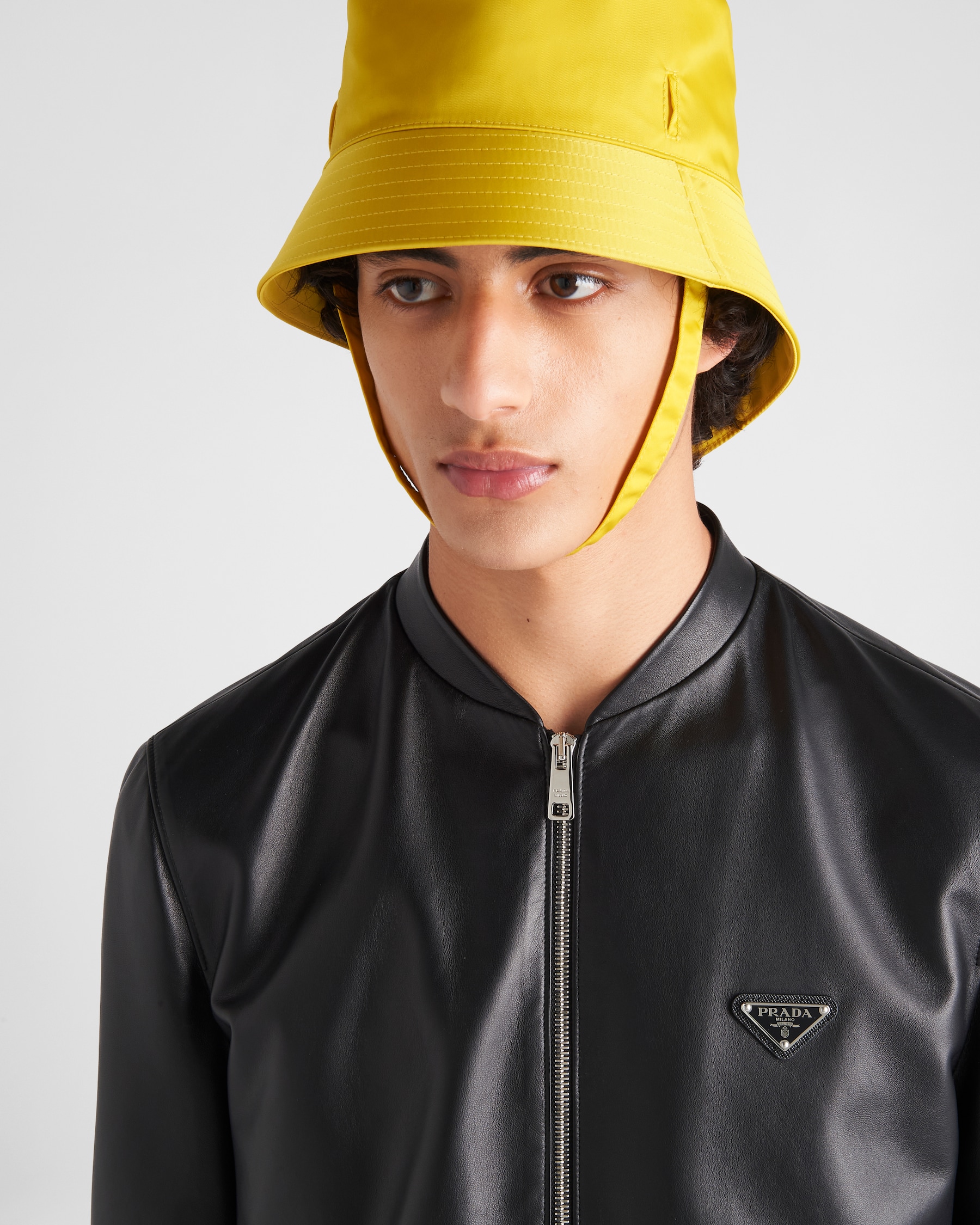 Black Nappa Leather Bomber Jacket | PRADA