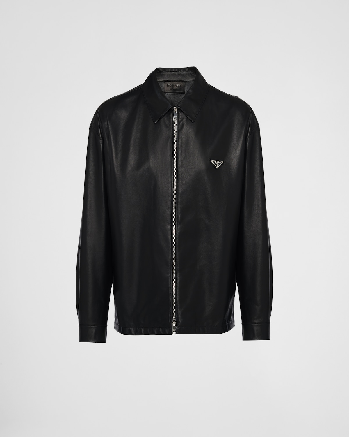 Black Nappa Leather Blouson Jacket | PRADA