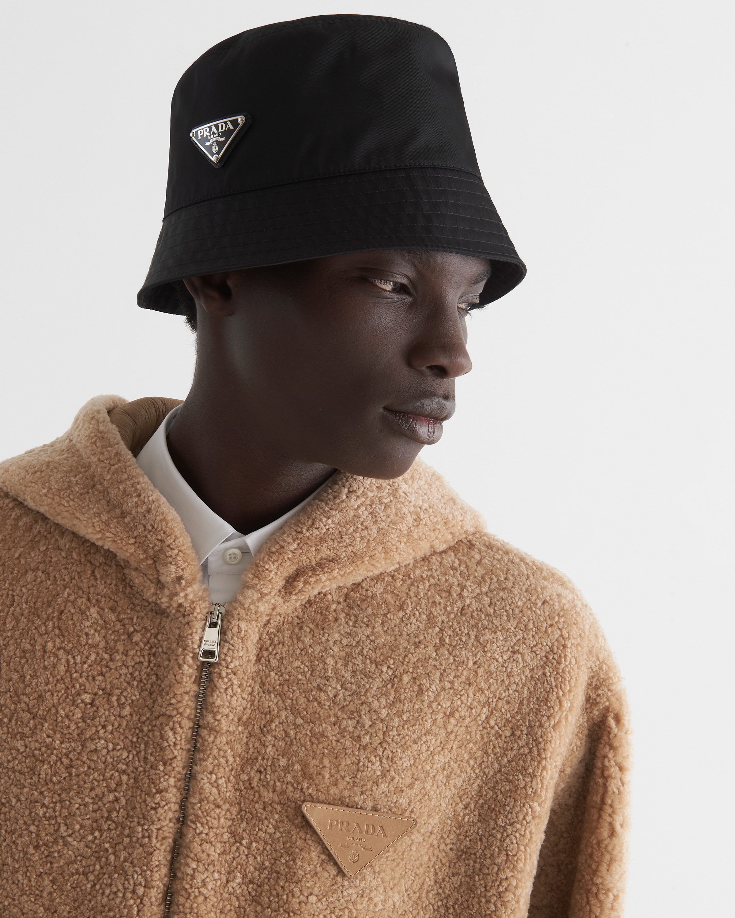 Albino White Shearling jacket | Prada