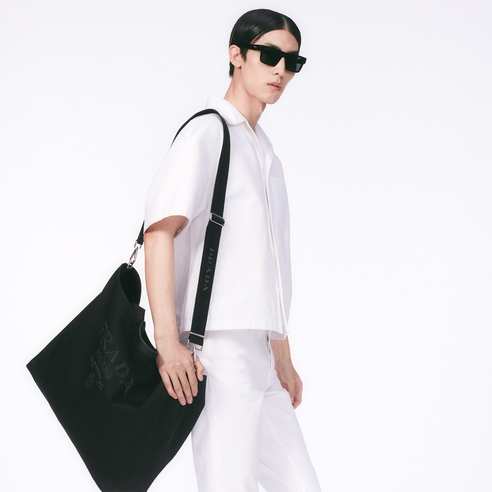 Black Nylon tote bag | Prada