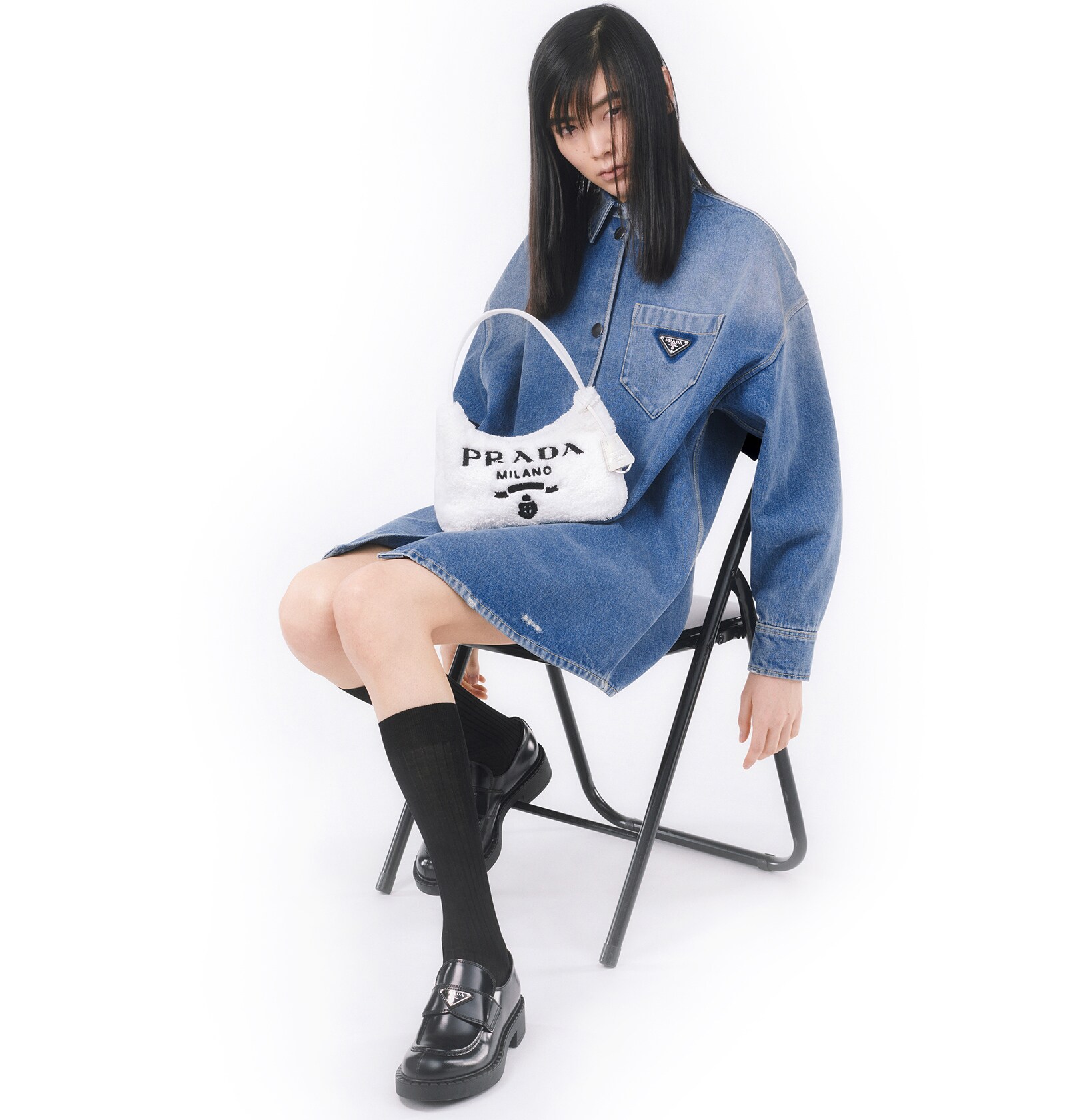 Black Prada Re-Edition 2005 nylon bag | Prada