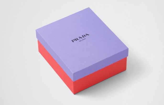 White/orange Small Prada Galleria Saffiano Special Edition Bag | PRADA