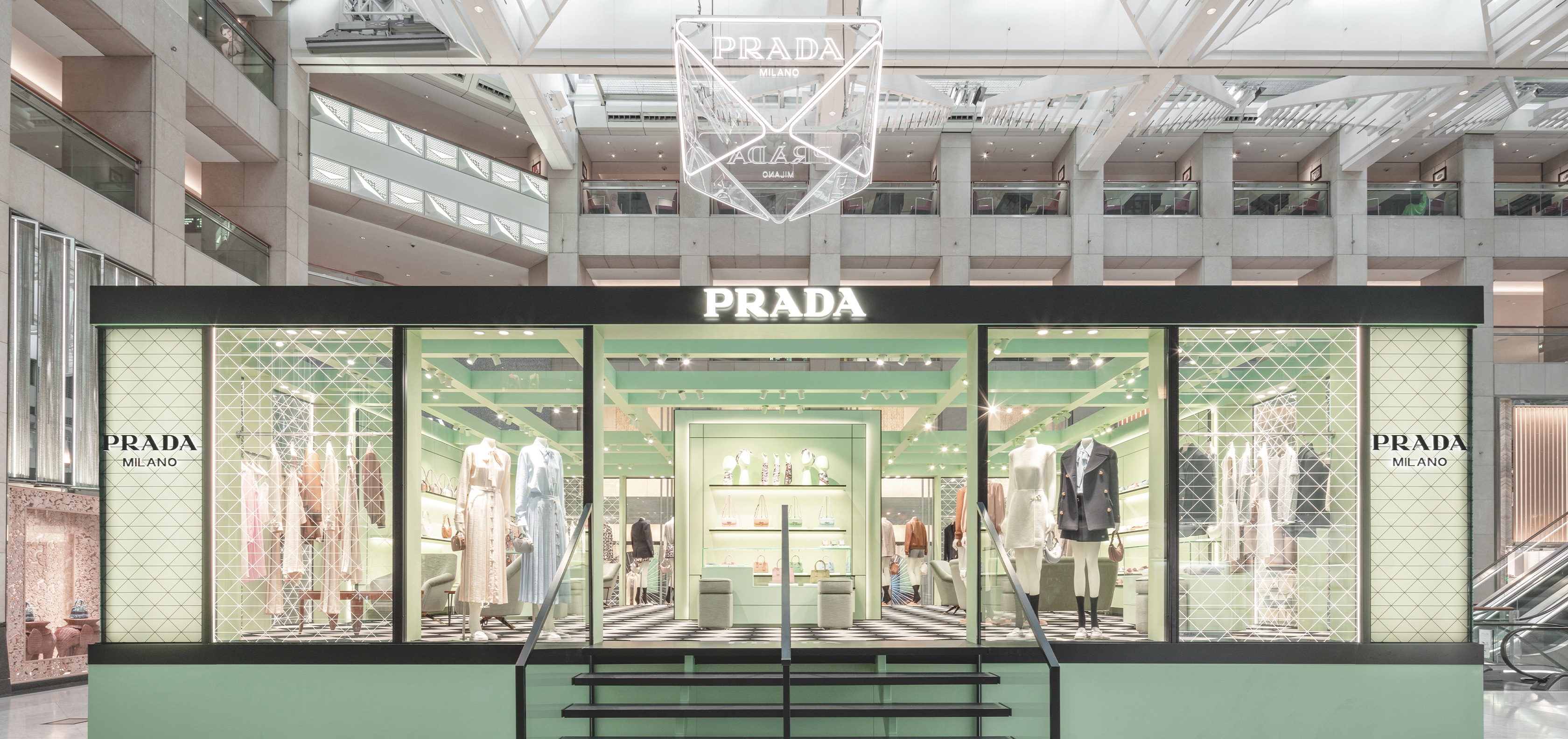 Prada pop-up at Hong Kong Landmark | PRADA