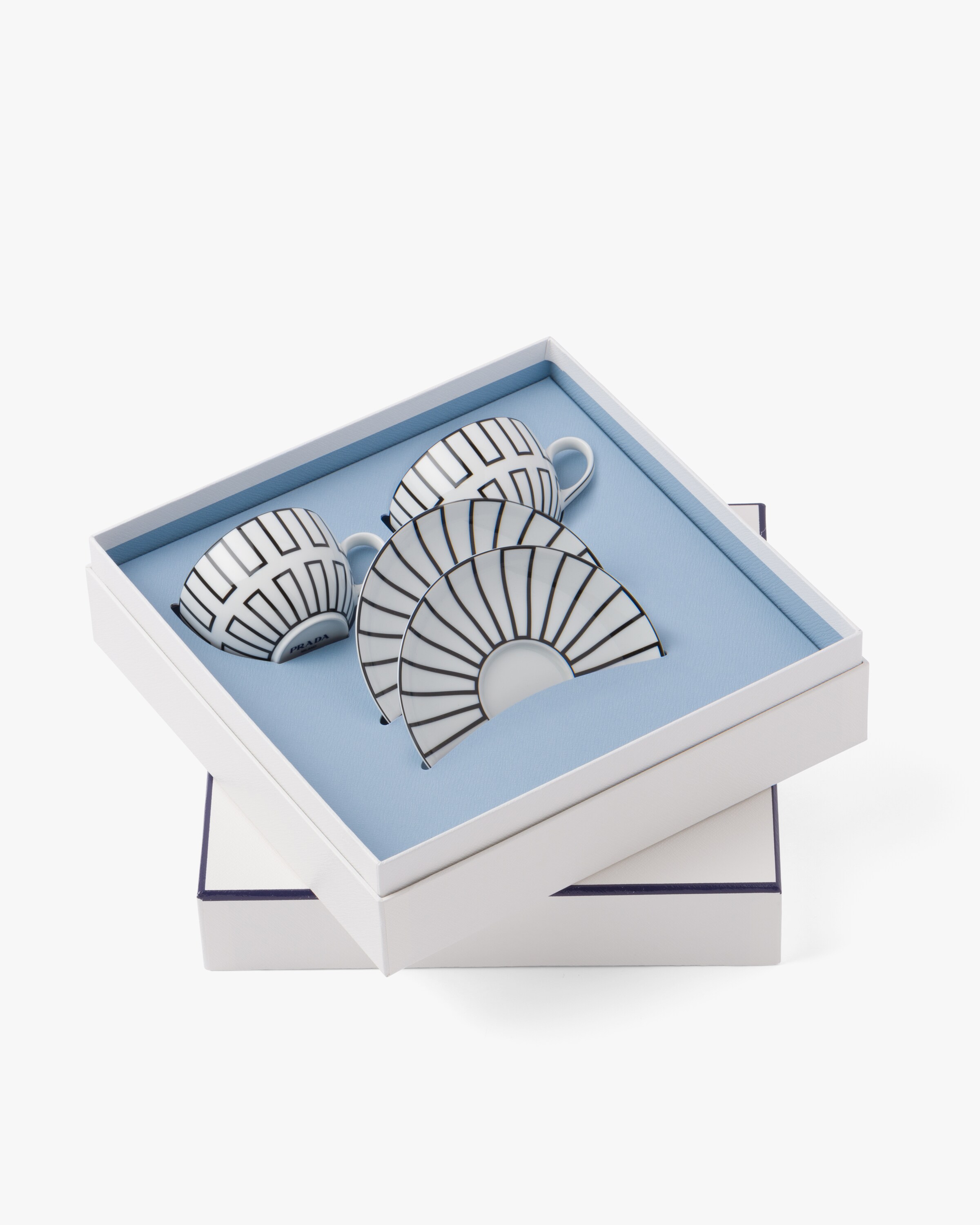 Greek Key Motif Porcelain tea set | Prada