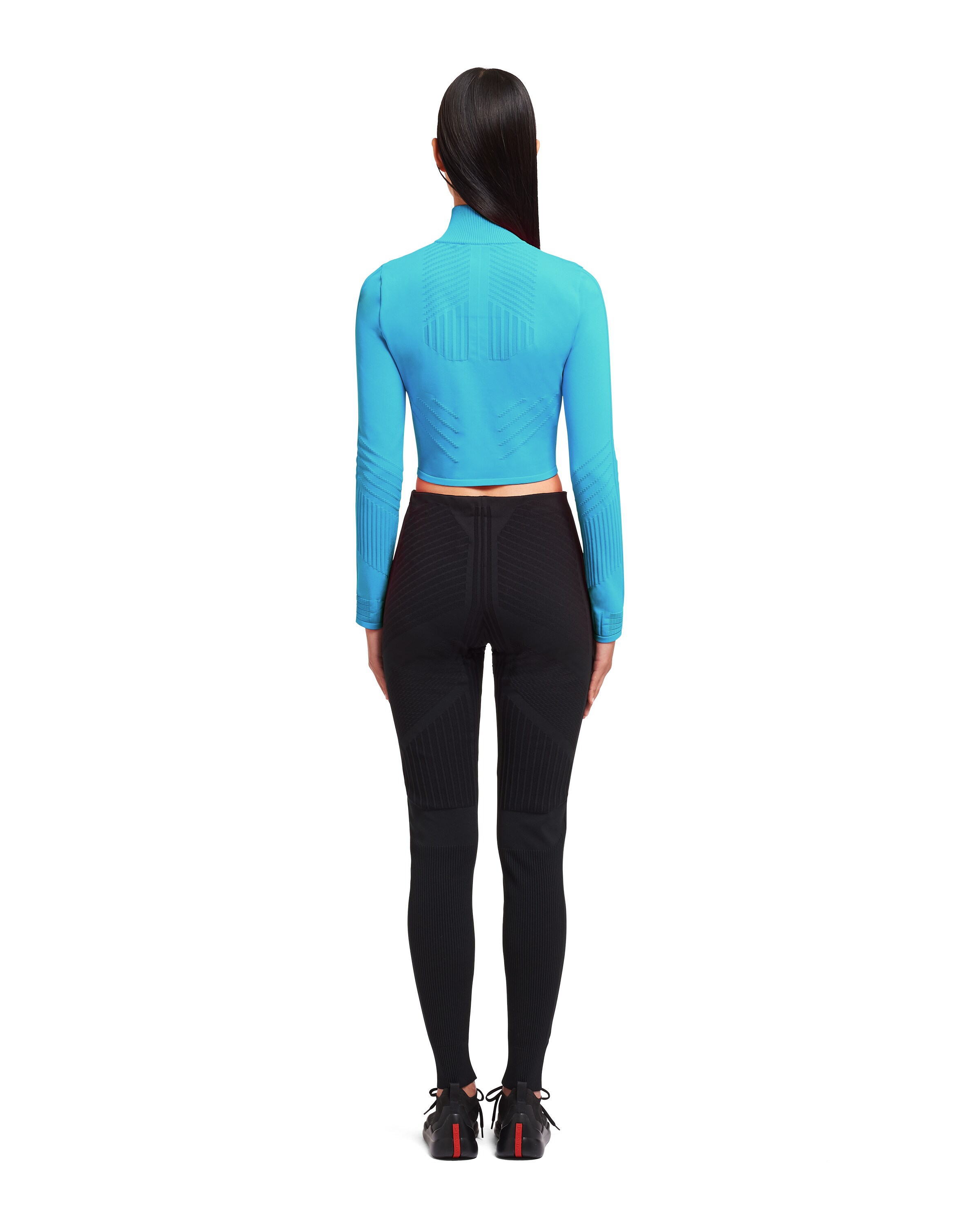 Anise Tech Rec Nylon Piqué Turtleneck Sweater | Prada