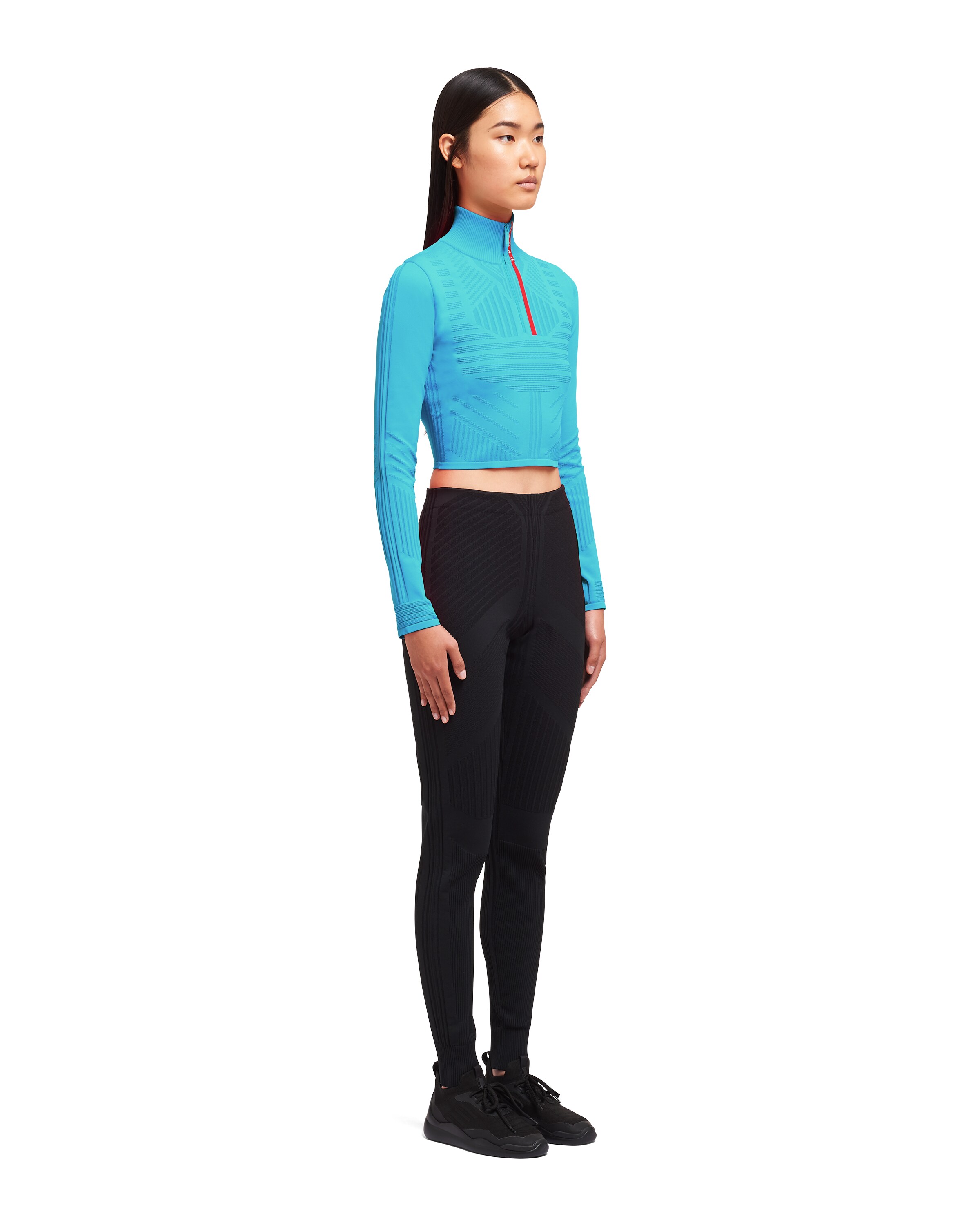 Anise Tech Rec Nylon Piqué Turtleneck Sweater | Prada