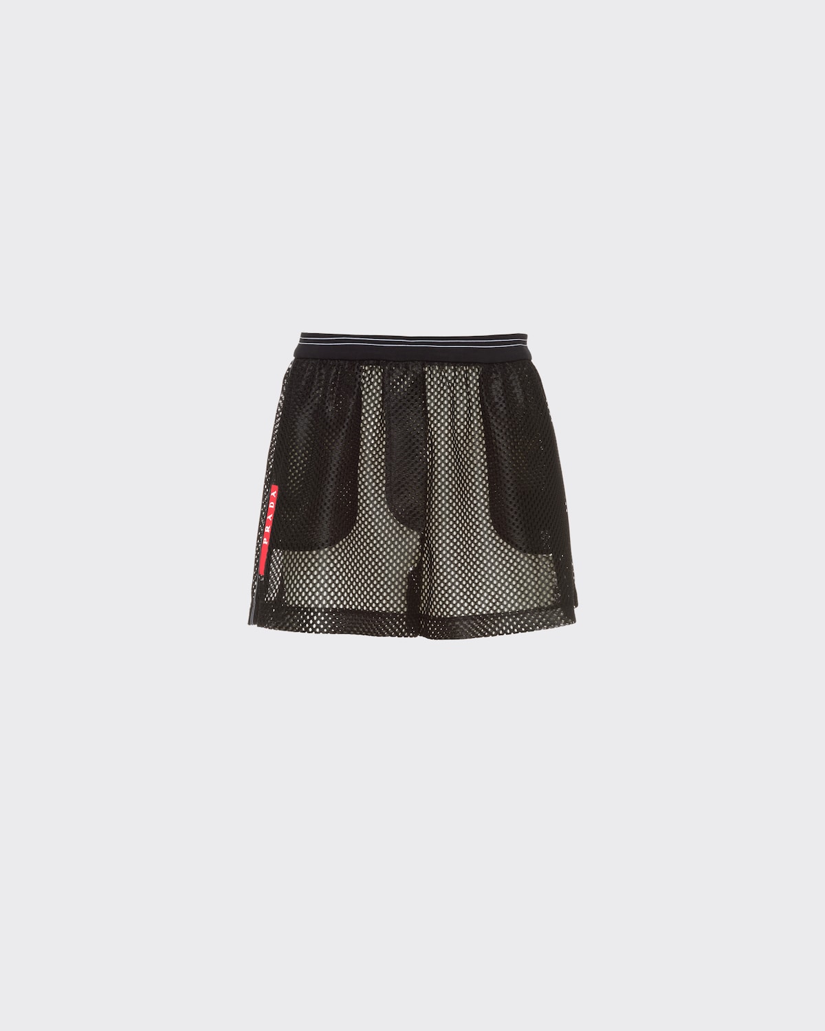 Black Mesh Shorts | PRADA