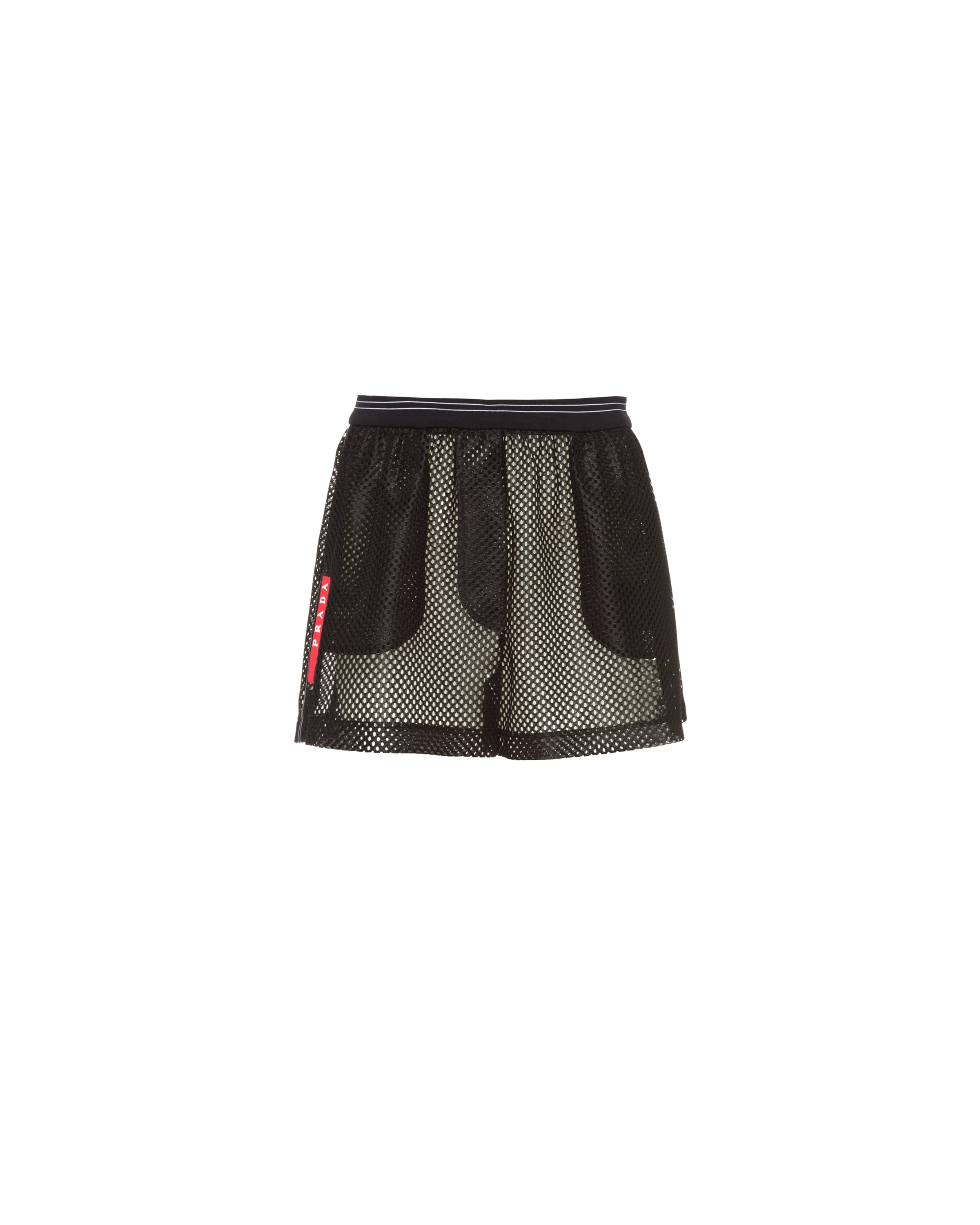 Black Mesh shorts | Prada