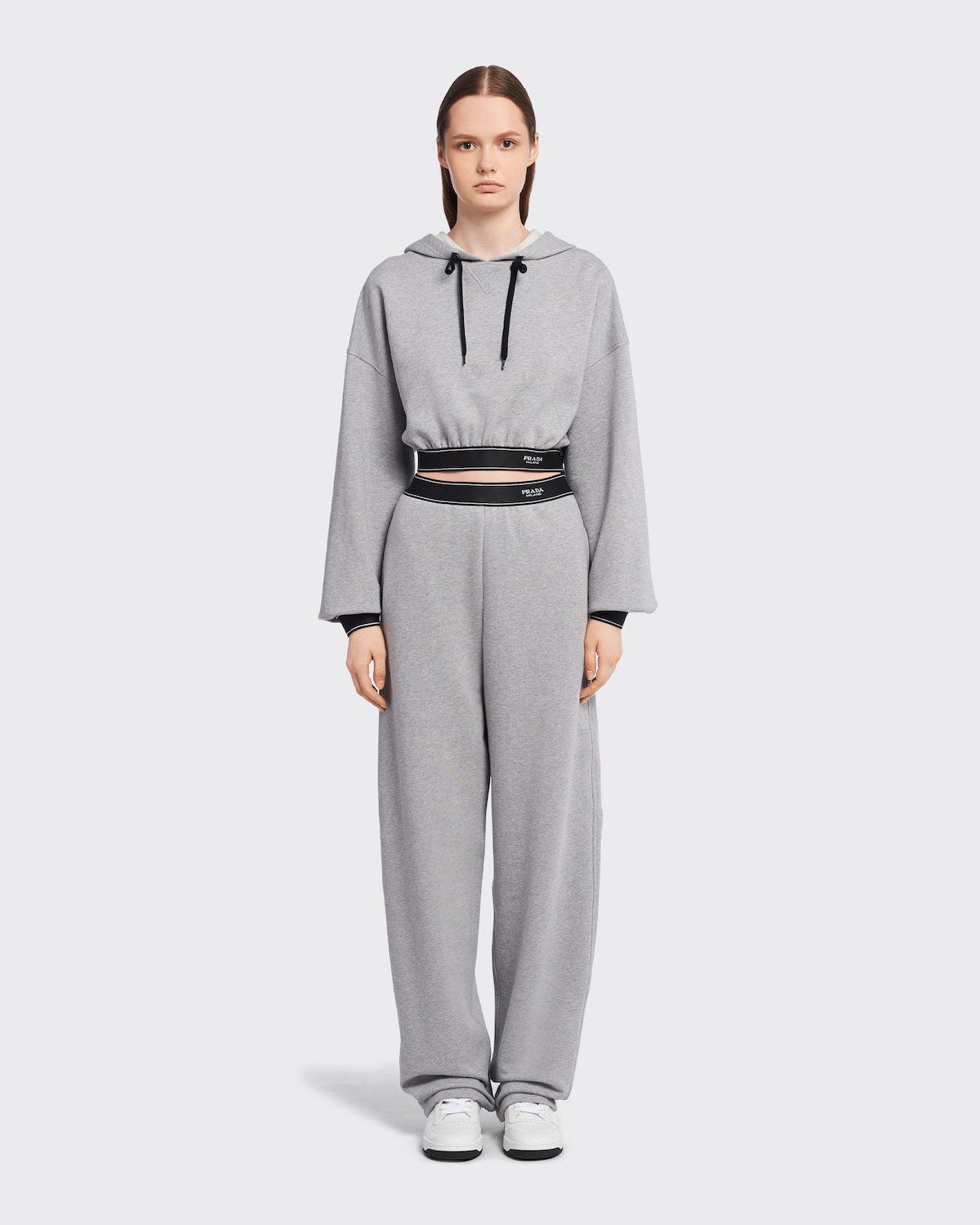 Grey Fleece Sweatpants | PRADA