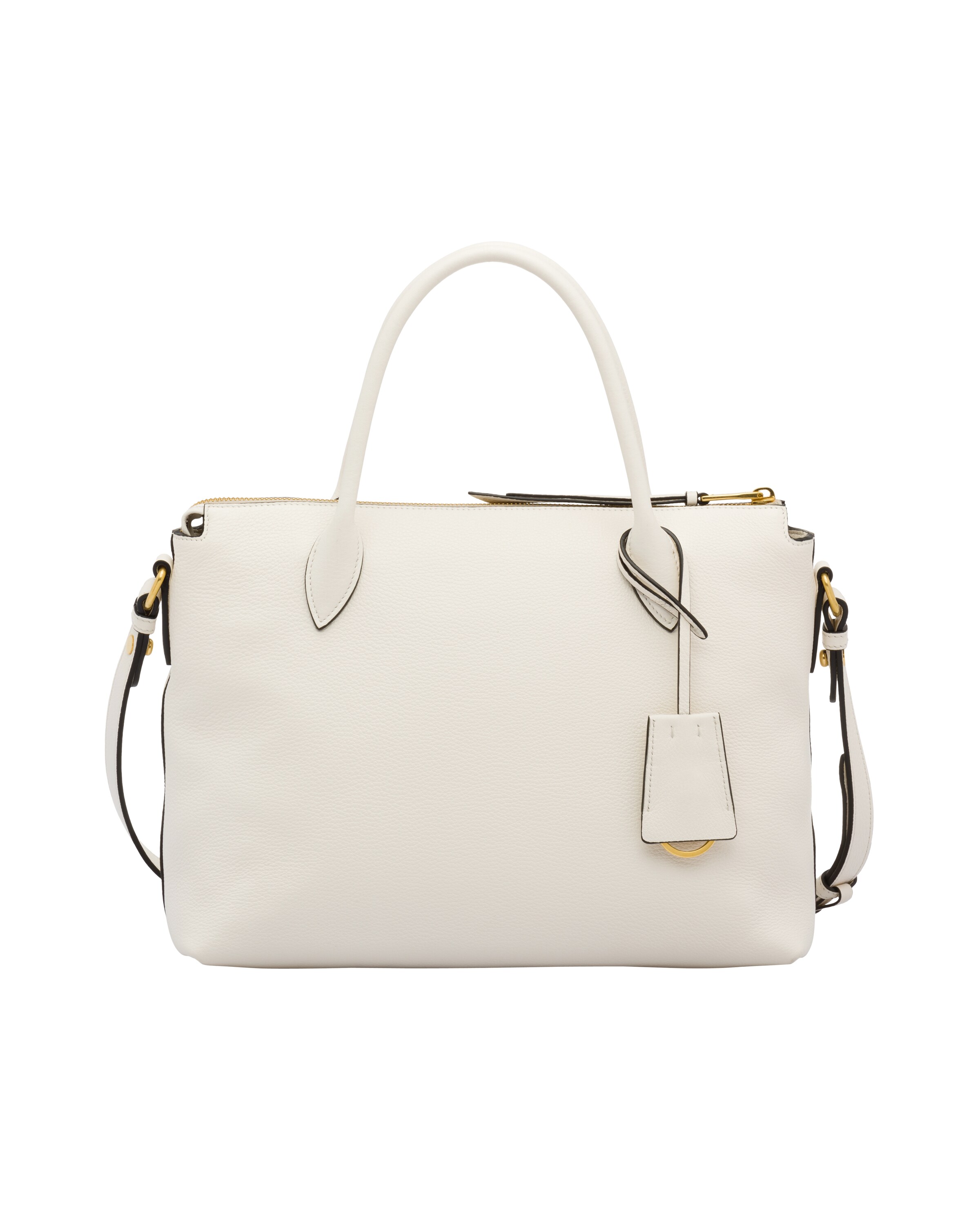White Leather Handbag | Prada