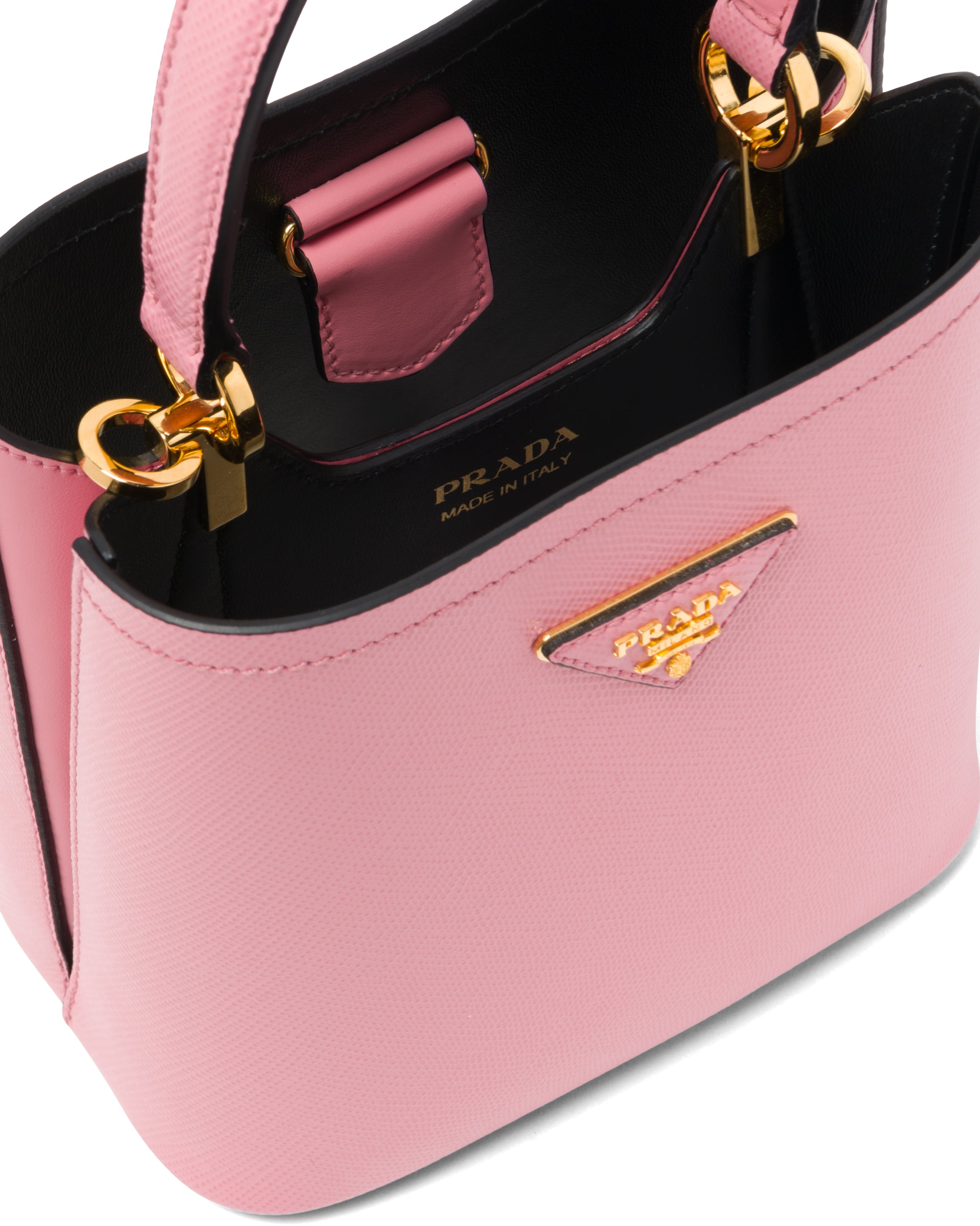 Small Saffiano Leather Prada Panier Bag Prada