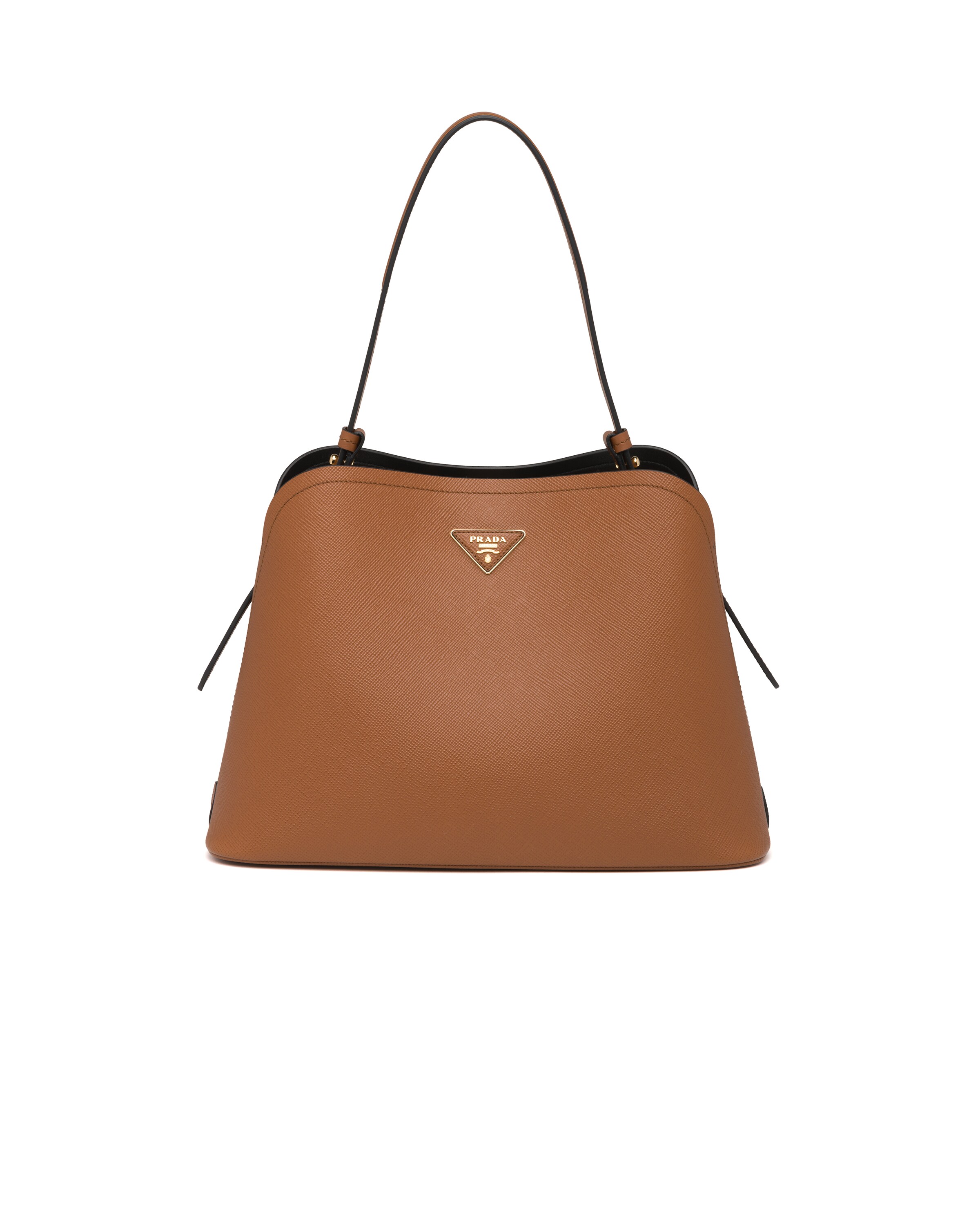 Sac à main Prada Matinée Cognac/black | Prada