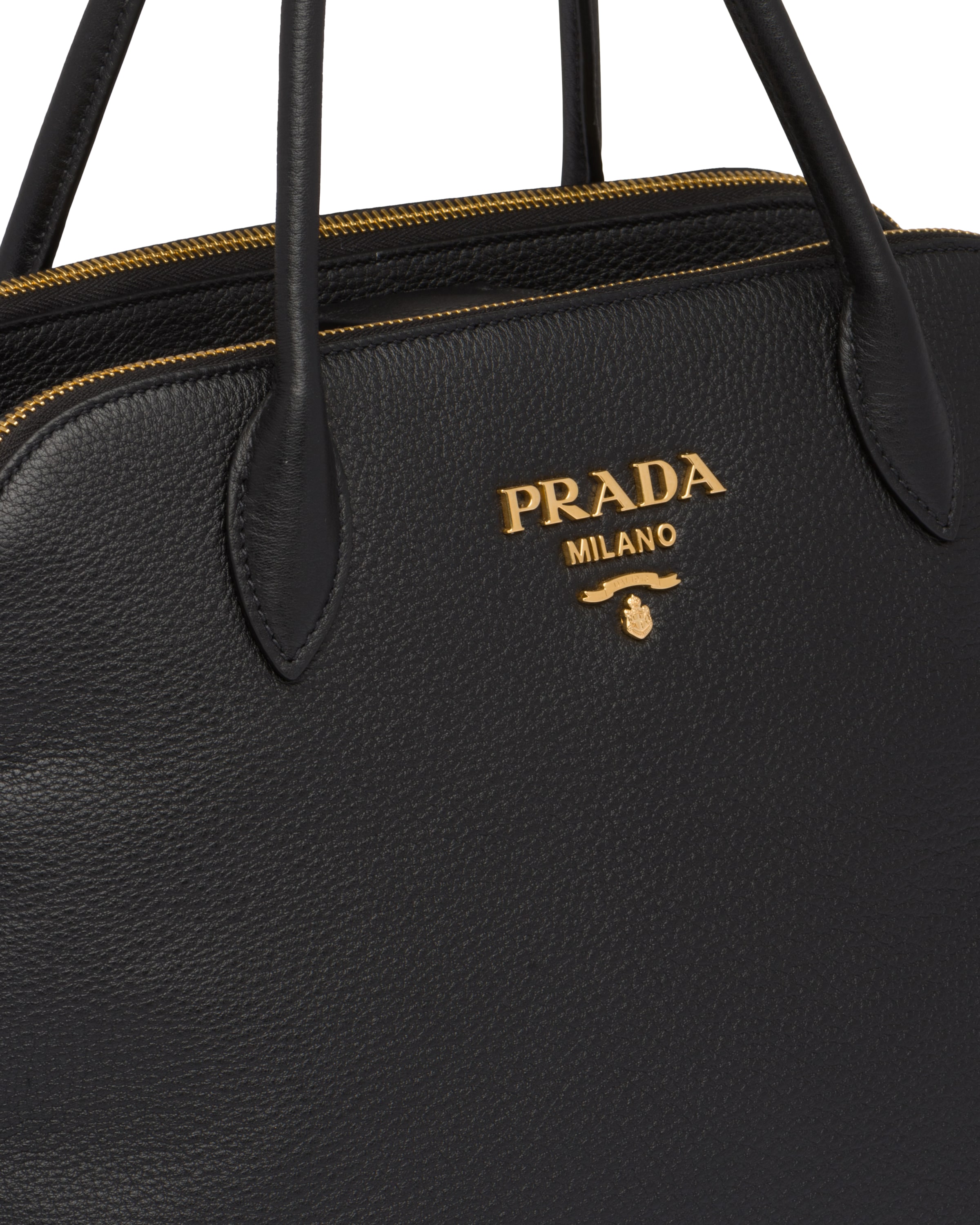 Borsa a mano in pelle Nero | Prada