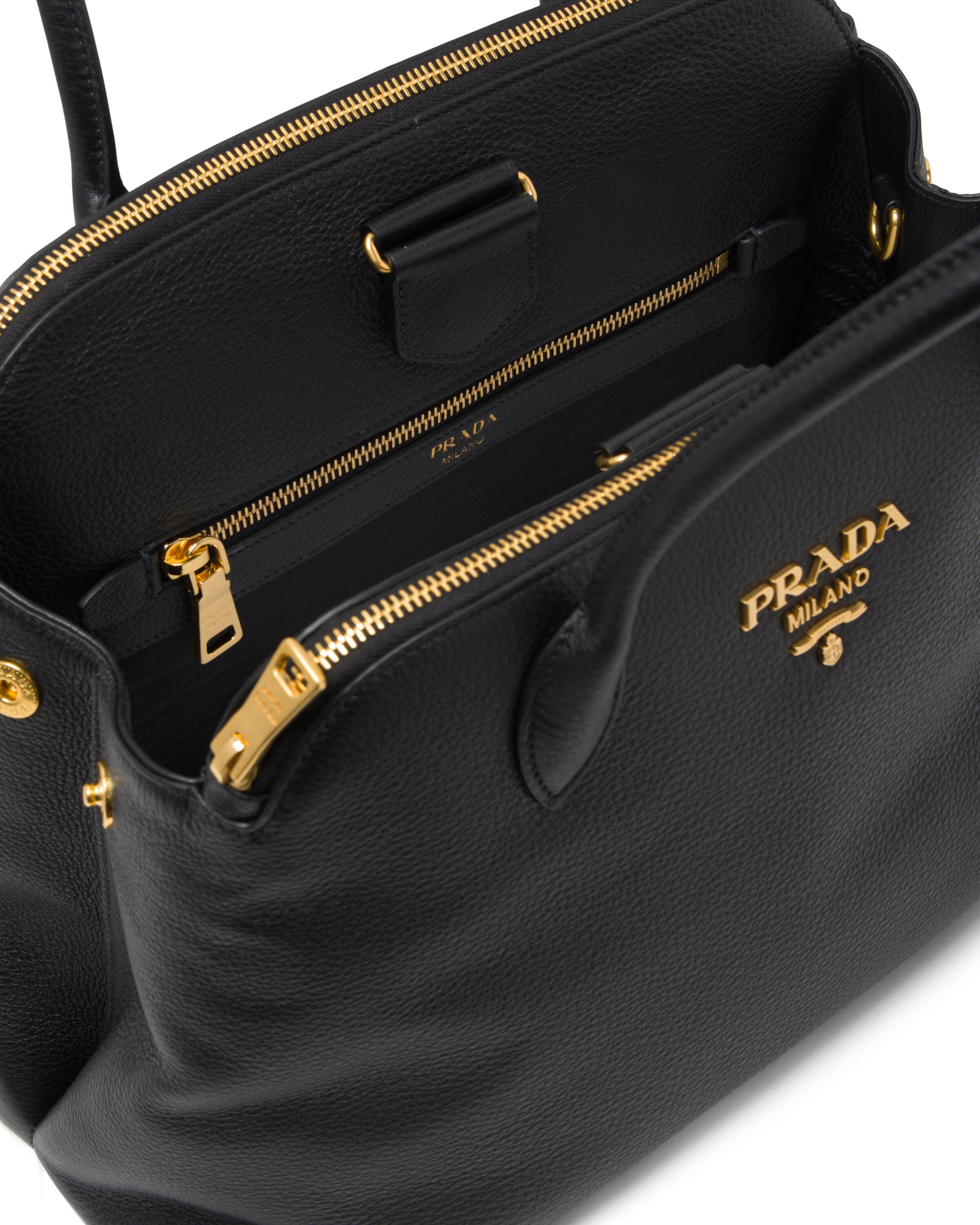 Sac à main en cuir Noir | Prada