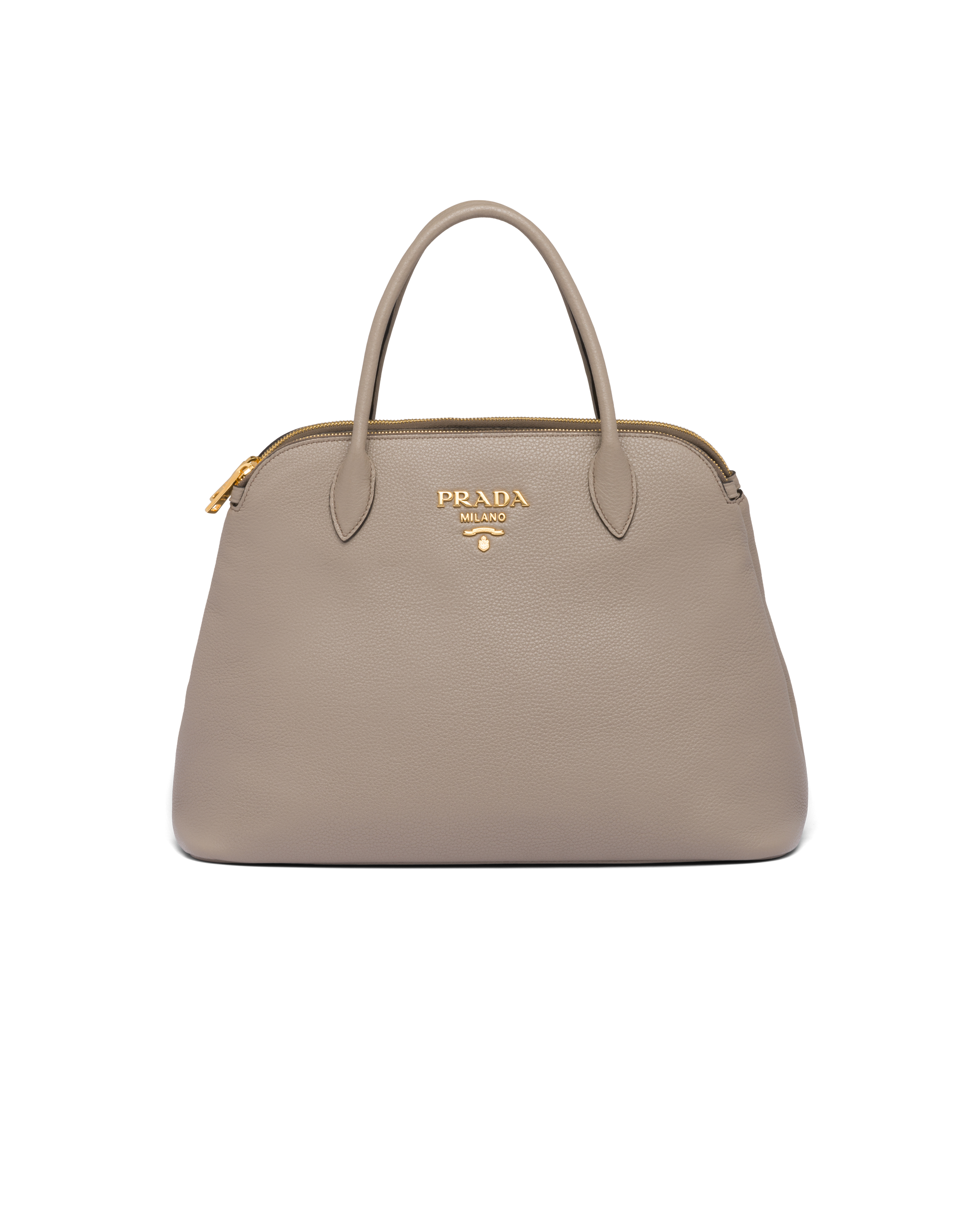 Clay Gray Leather handbag | Prada