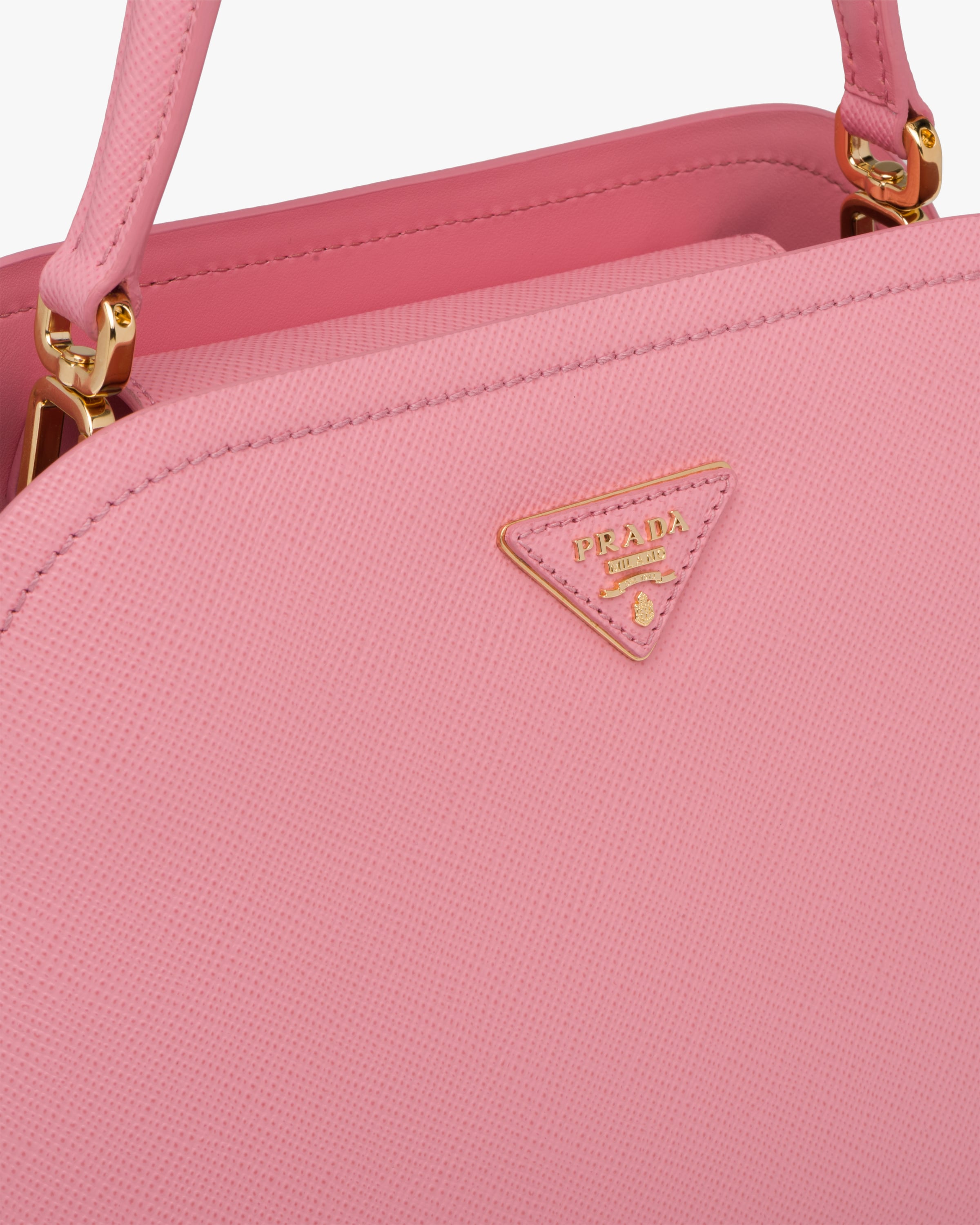 Petal Pink Medium Saffiano Leather Prada Matinée Bag | Prada