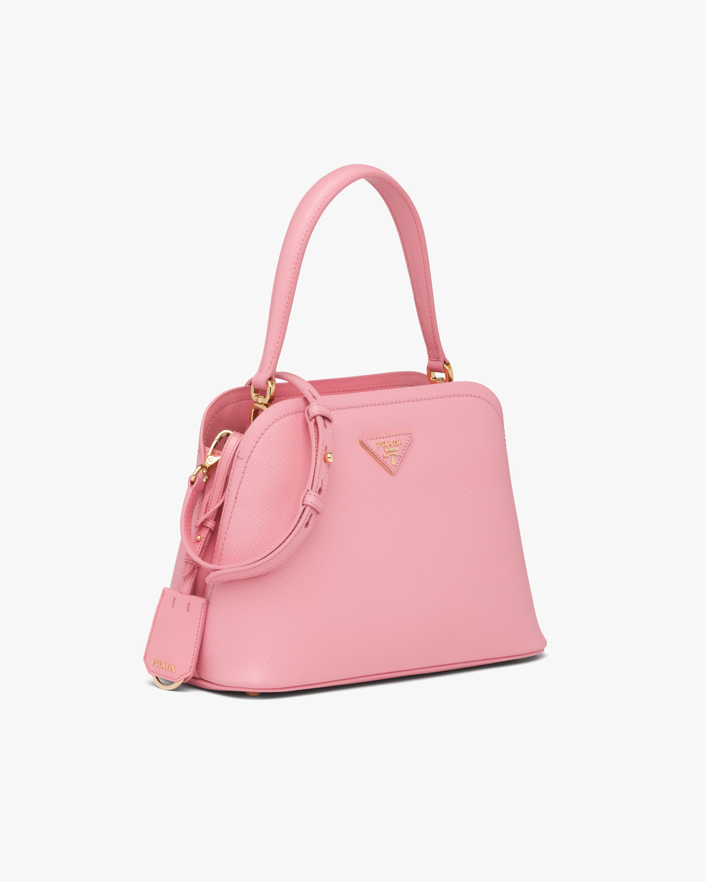Petal Pink Medium Saffiano Leather Prada Matinée Bag | Prada