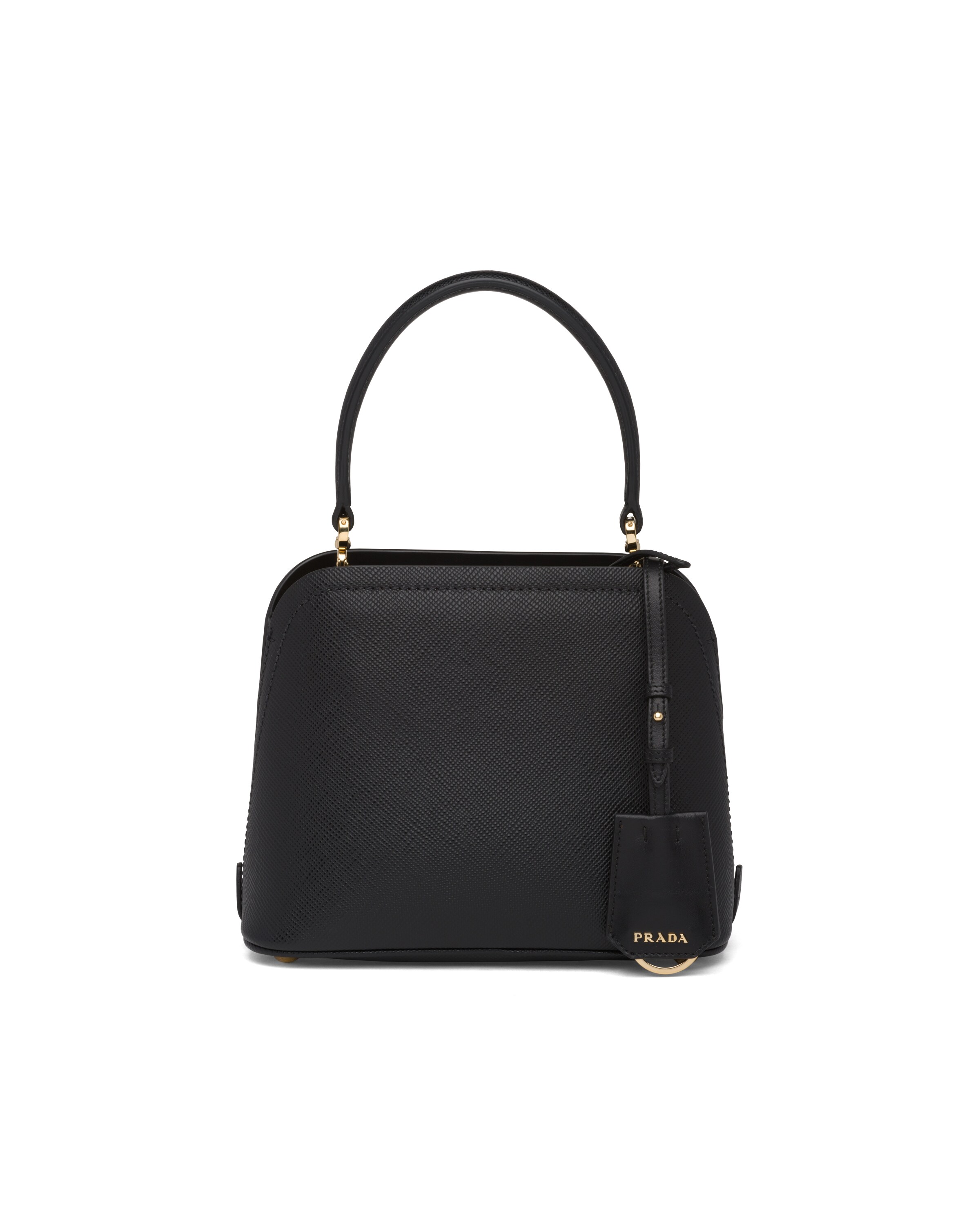 Black Prada Matinée Micro Saffiano leather bag | Prada