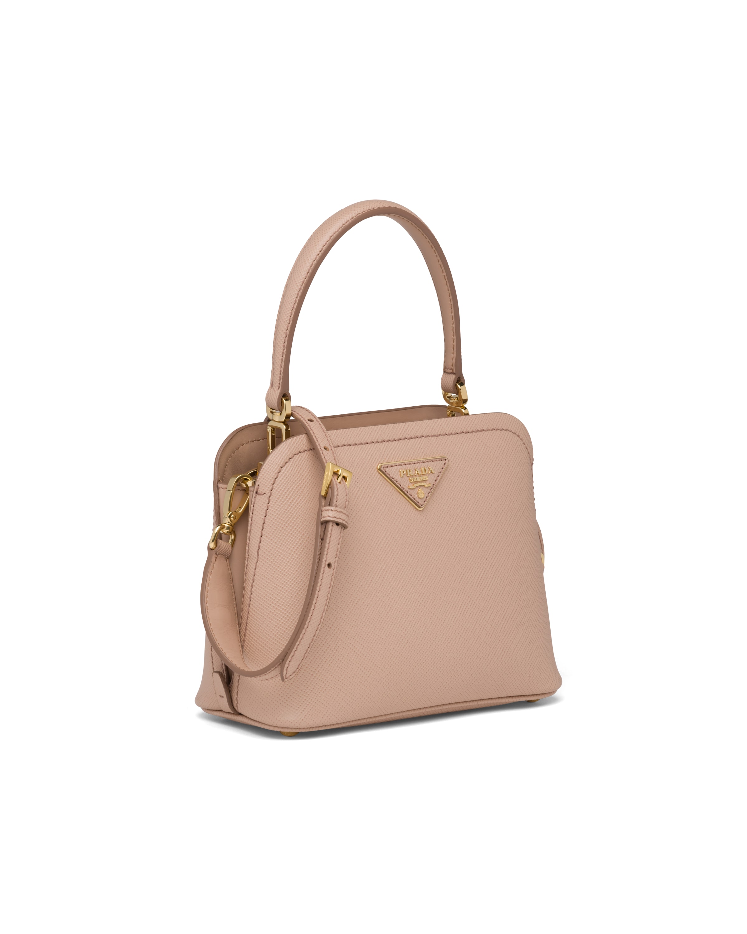 Powder Pink Prada Matinée Micro Saffiano leather bag | Prada