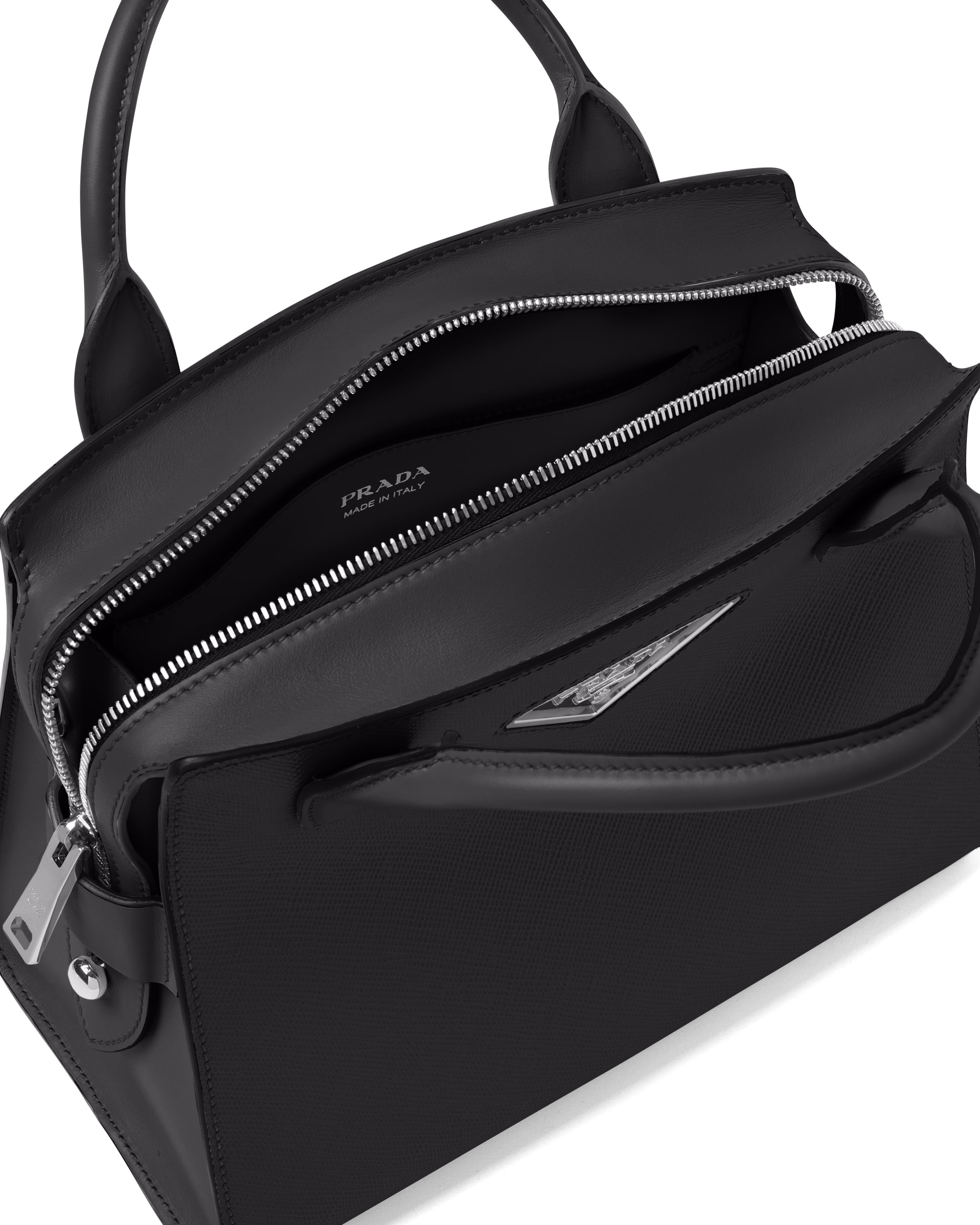 Black Medium Saffiano leather bag | Prada