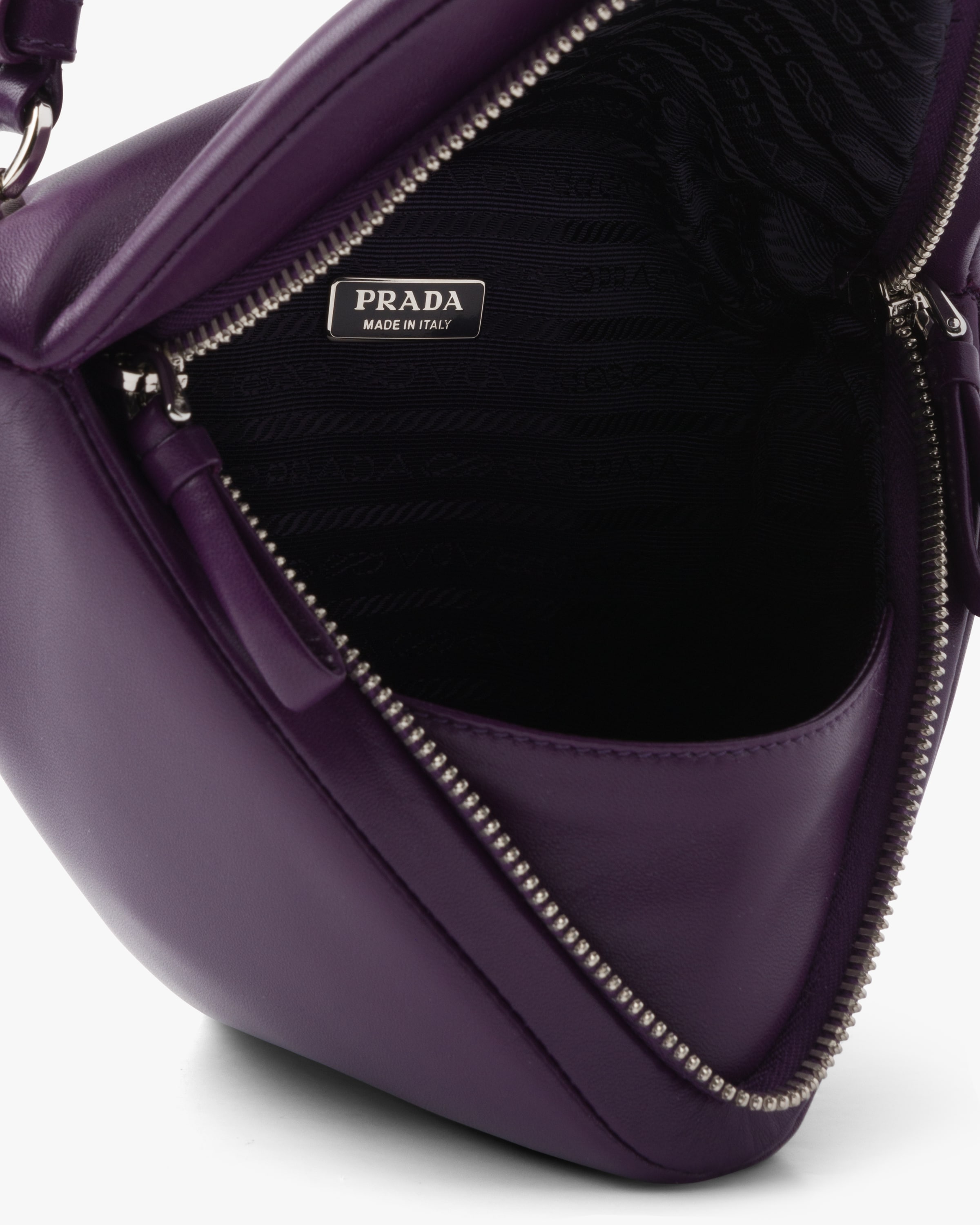 Violet Padded nappa leather handbag | Prada