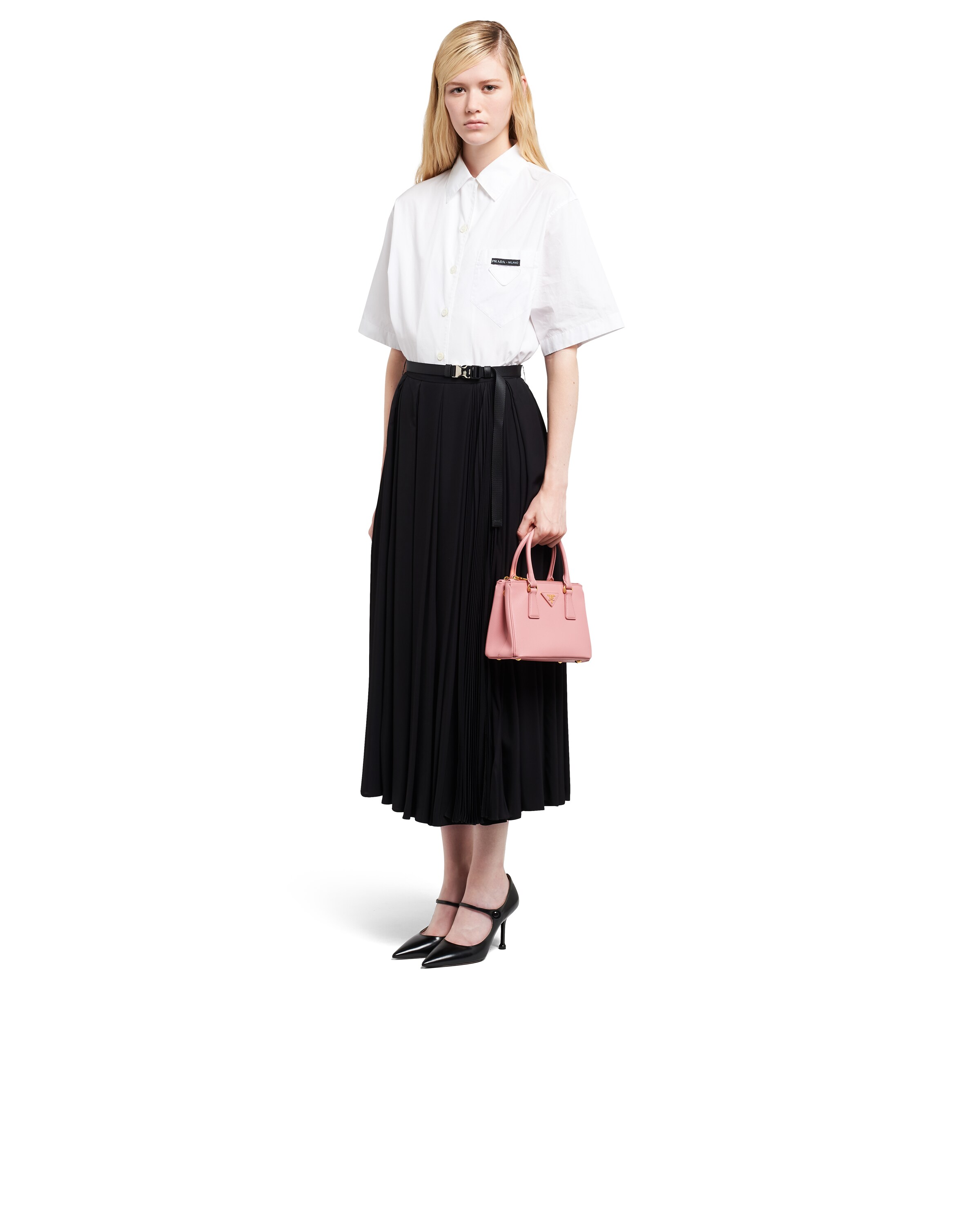 Petal Pink Prada Galleria Saffiano leather micro-bag | Prada