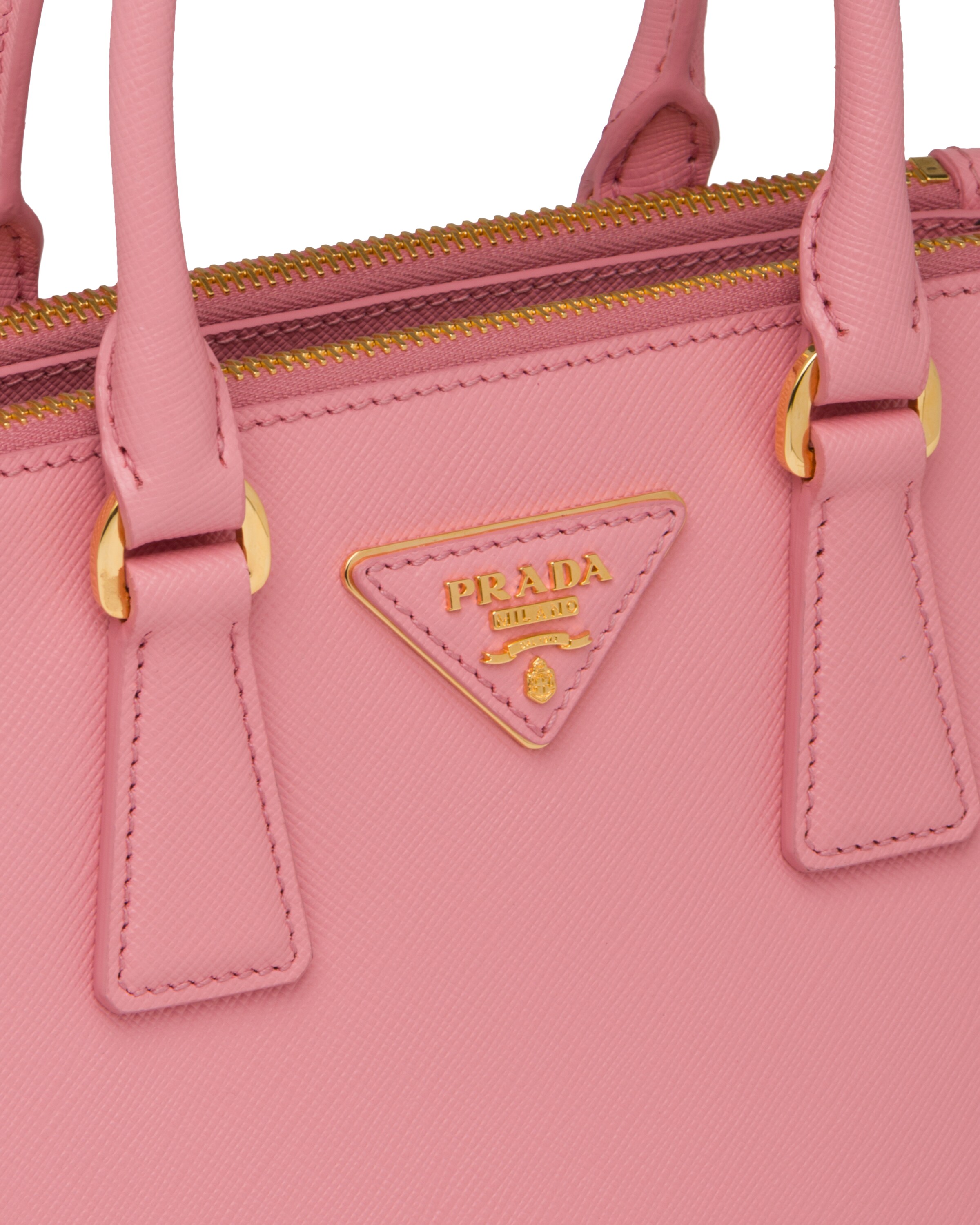 Petal Pink Prada Galleria Saffiano leather micro-bag | Prada