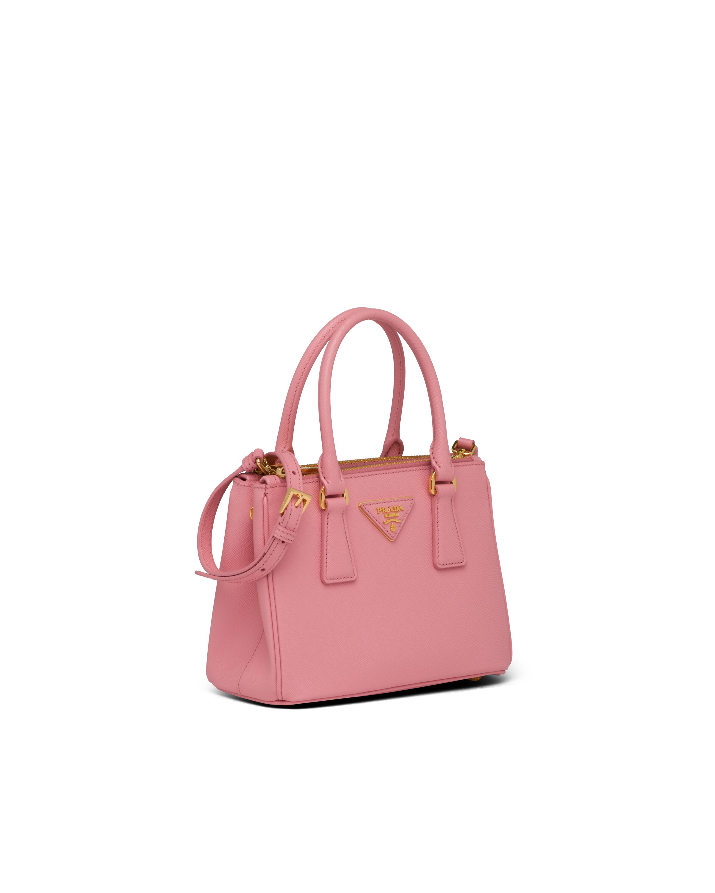 Petal Pink Prada Galleria Saffiano leather micro-bag | Prada