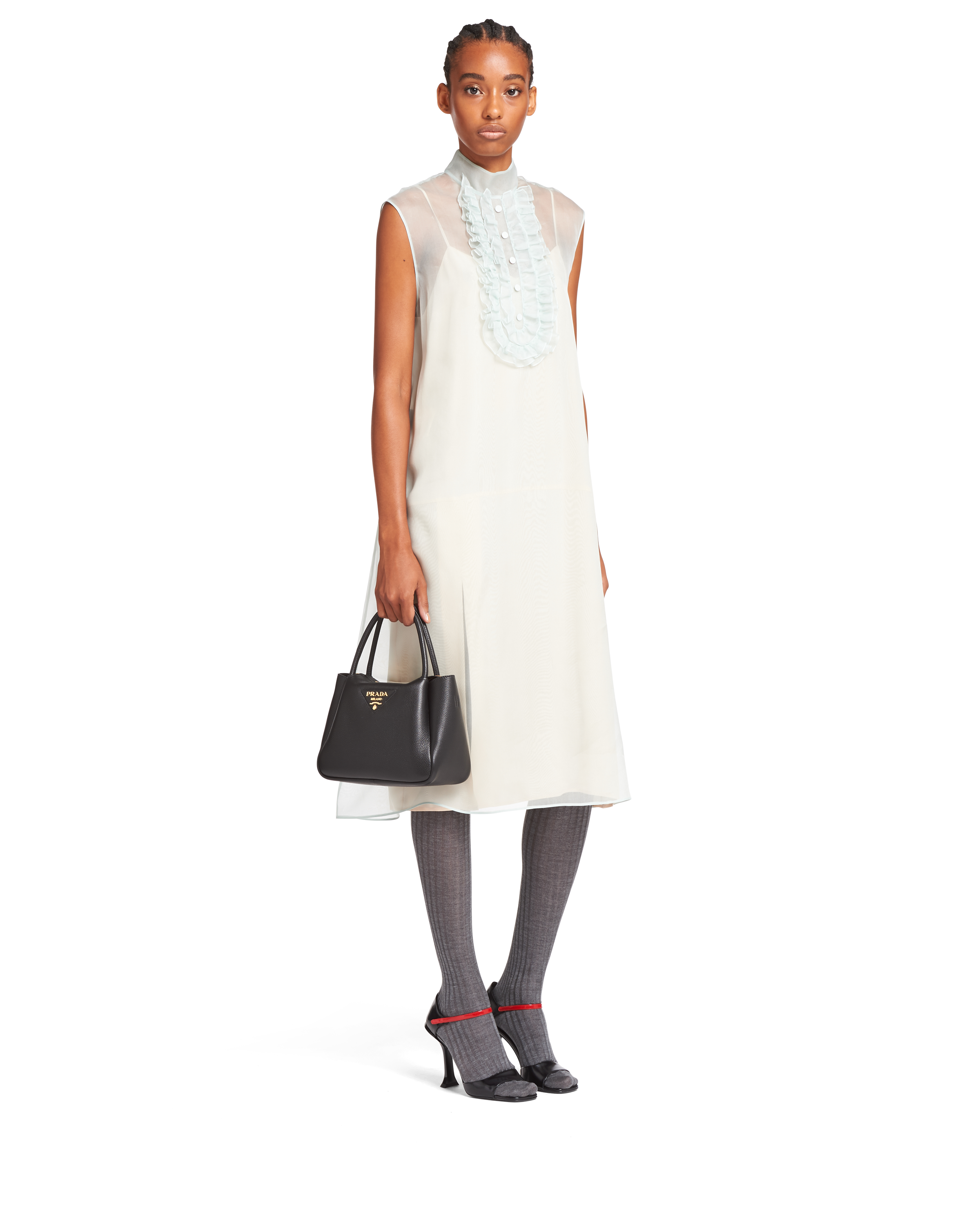 Black Small leather handbag | Prada