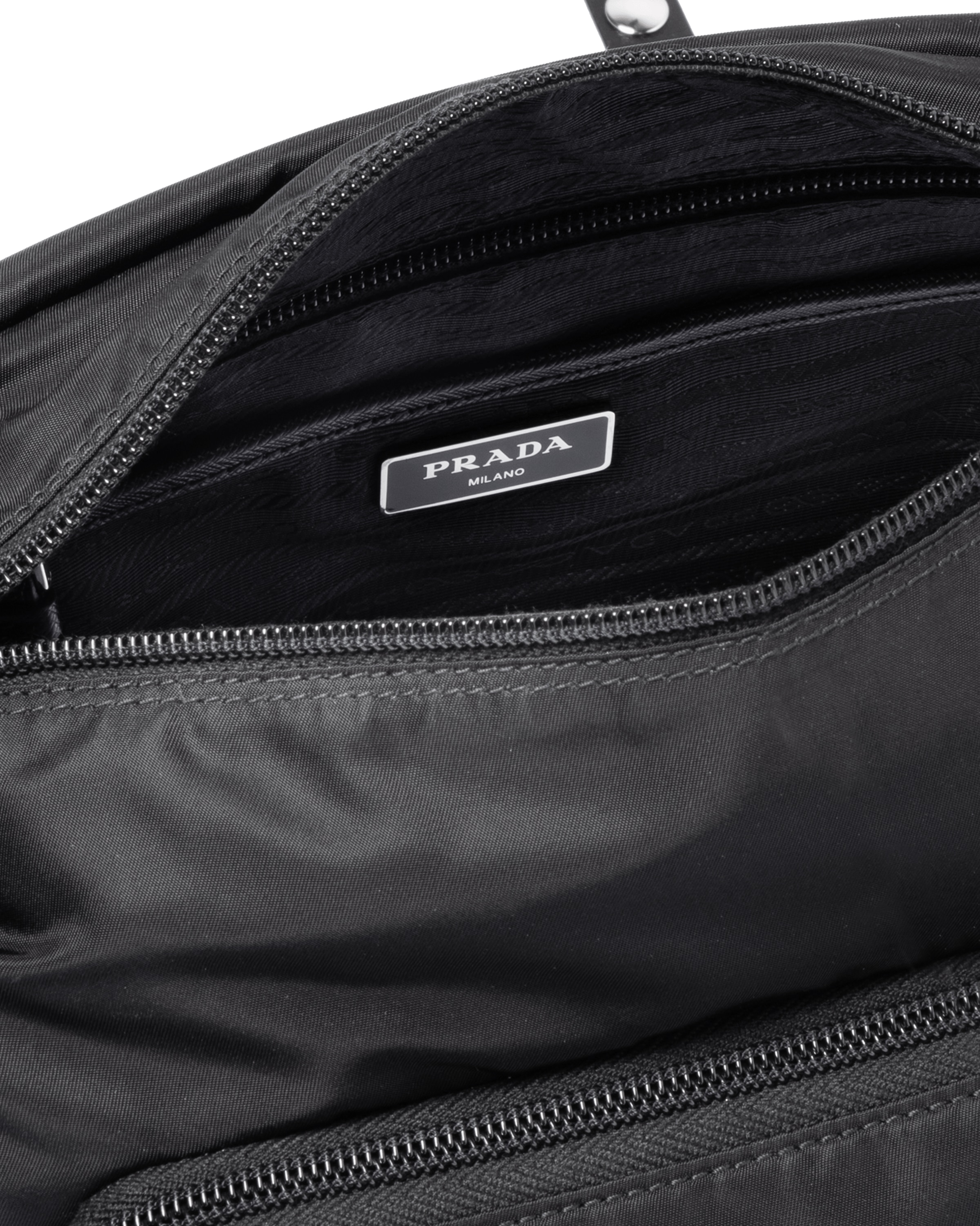 Black/white Prada Black Nylon shoulder bag | Prada