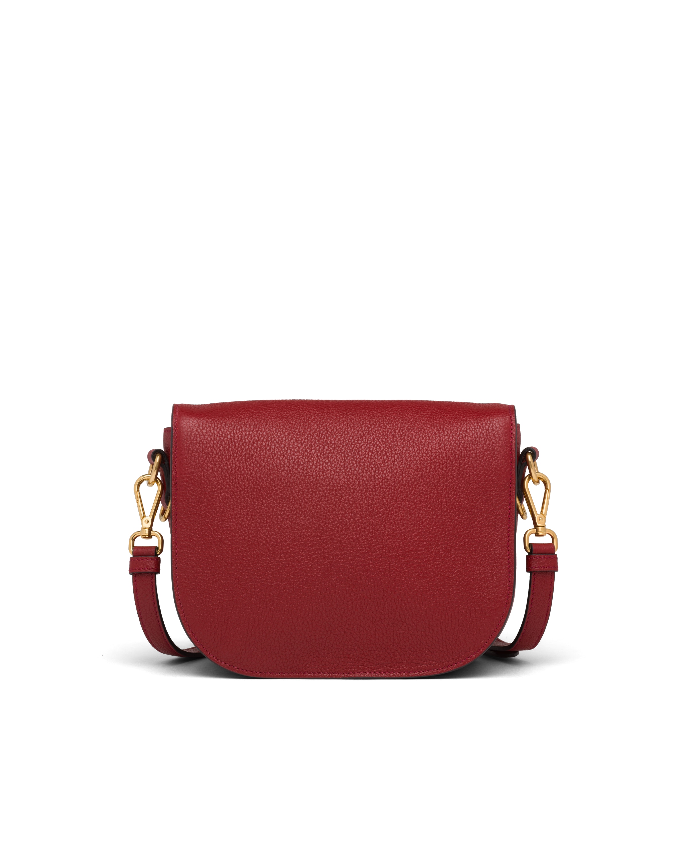 Ruby Red Leather shoulder bag | Prada
