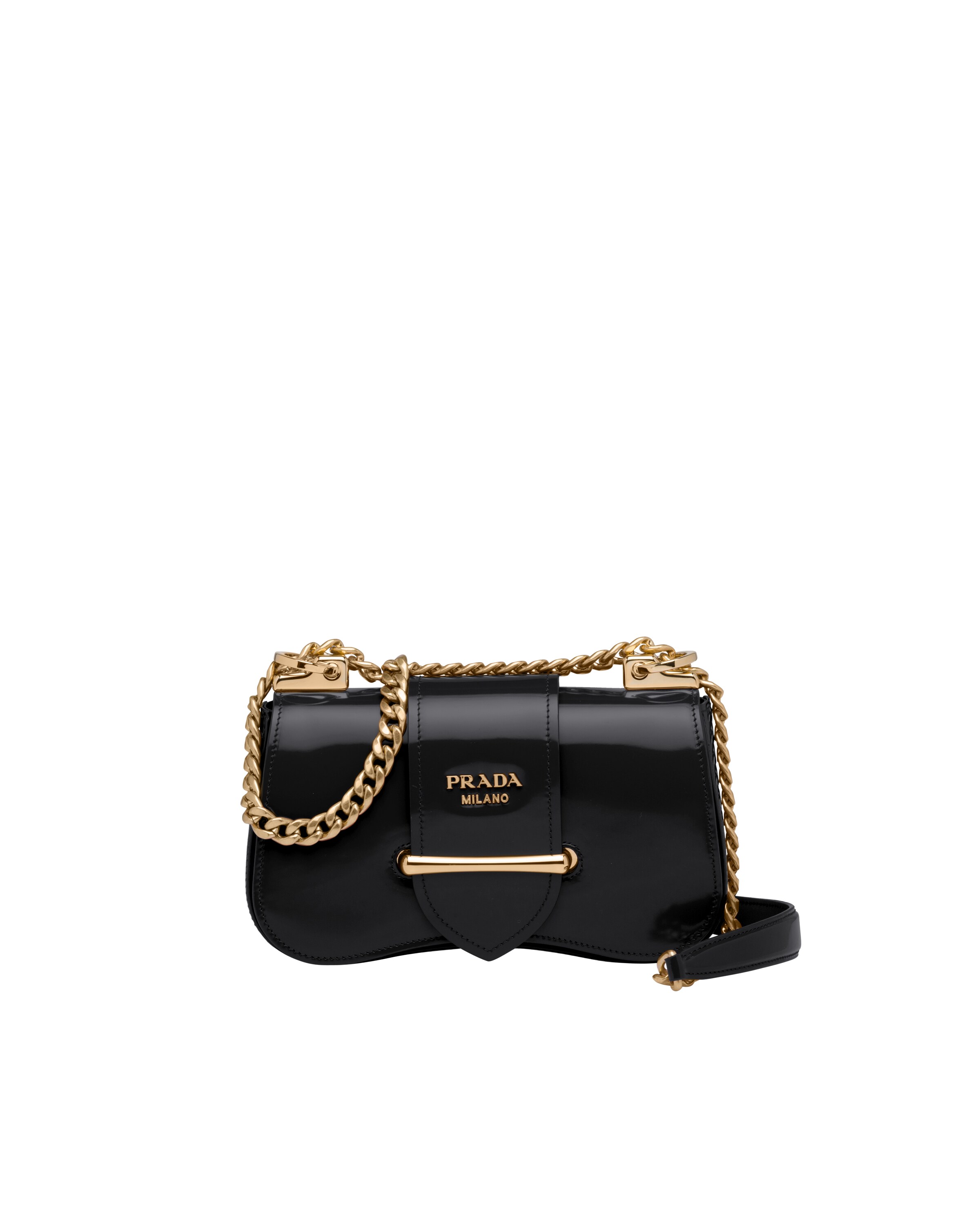 Borsa Prada Sidonie in pelle spazzolata Nero | Prada