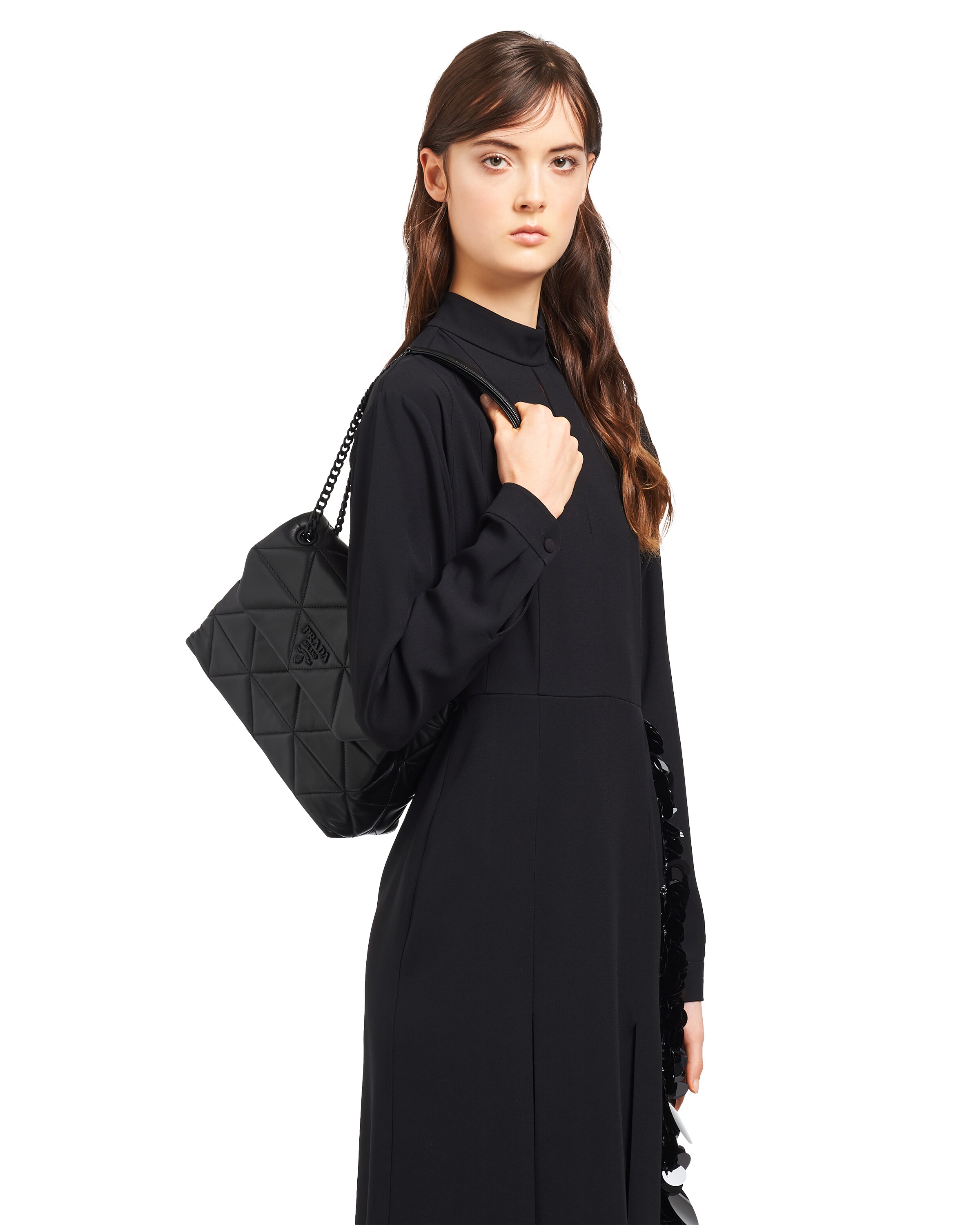 Black Large Nappa Leather Prada Spectrum Bag | Prada