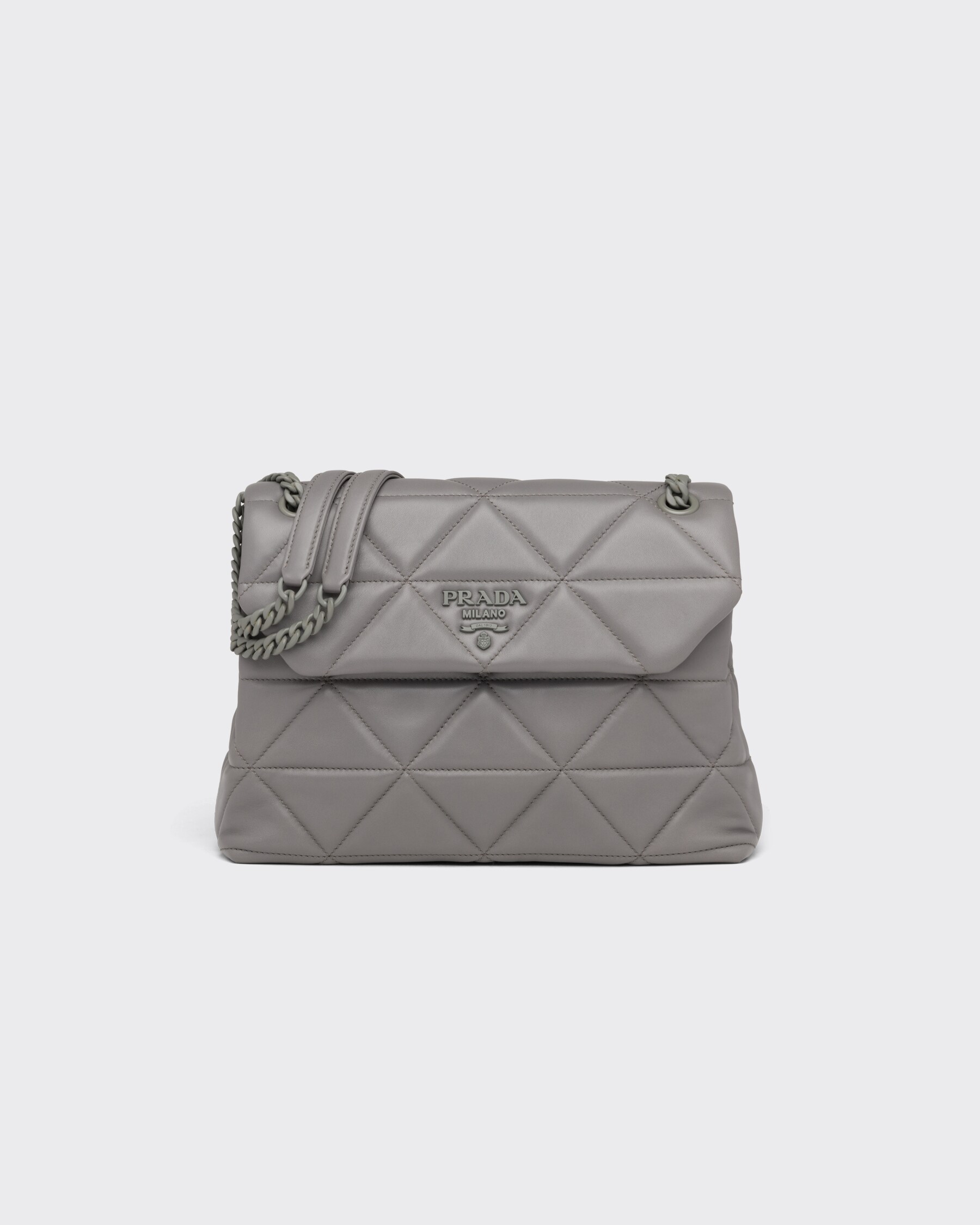 Marble Gray Large Nappa Leather Prada Spectrum Bag | PRADA
