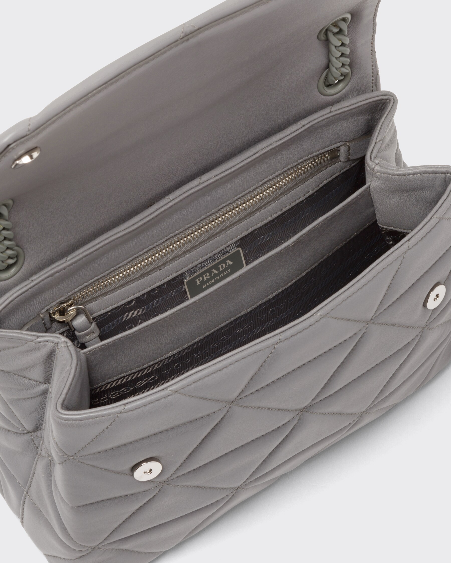 Marble Gray Large Nappa Leather Prada Spectrum Bag | PRADA