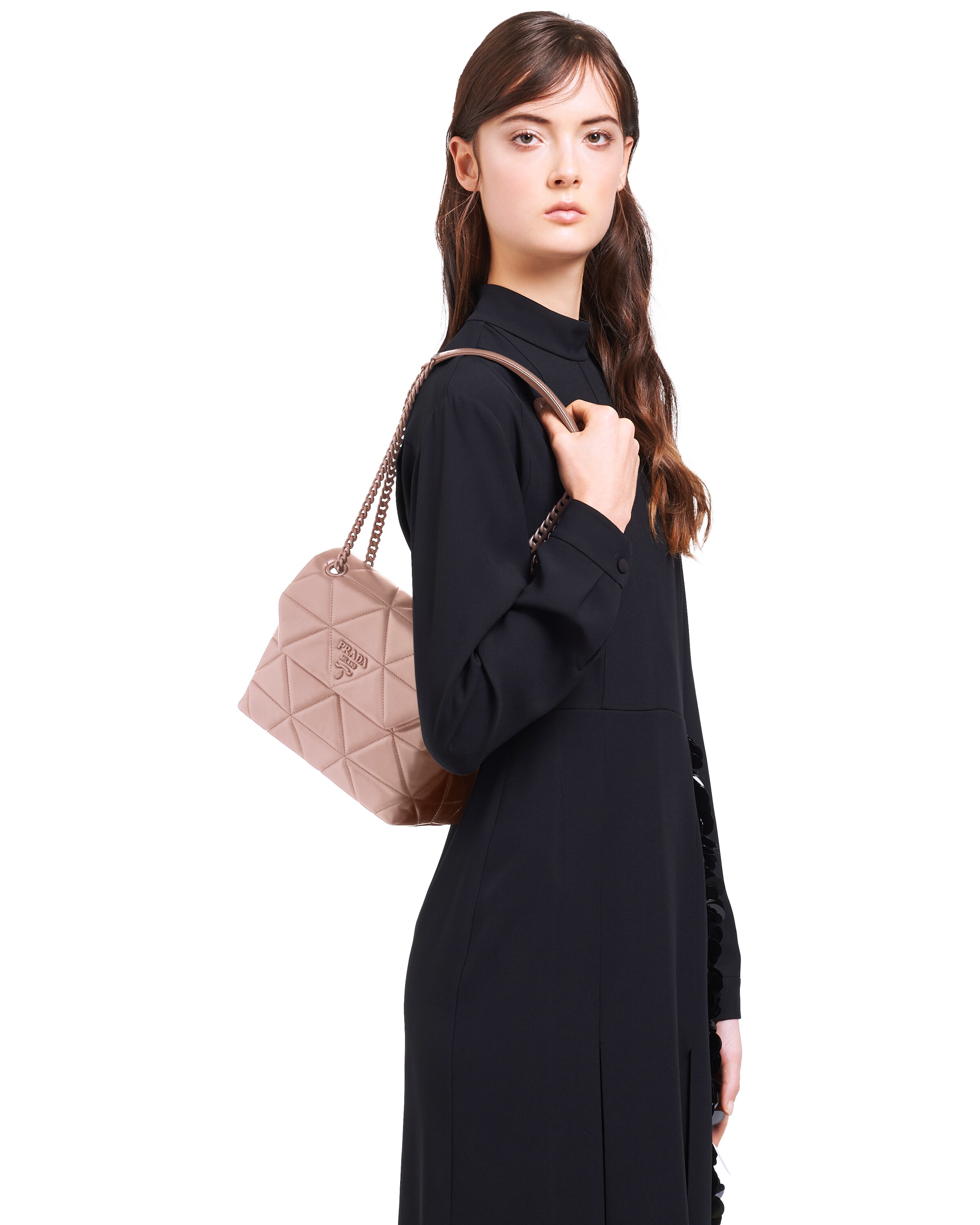 Powder Beige Medium Nappa Leather Prada Spectrum Bag | Prada